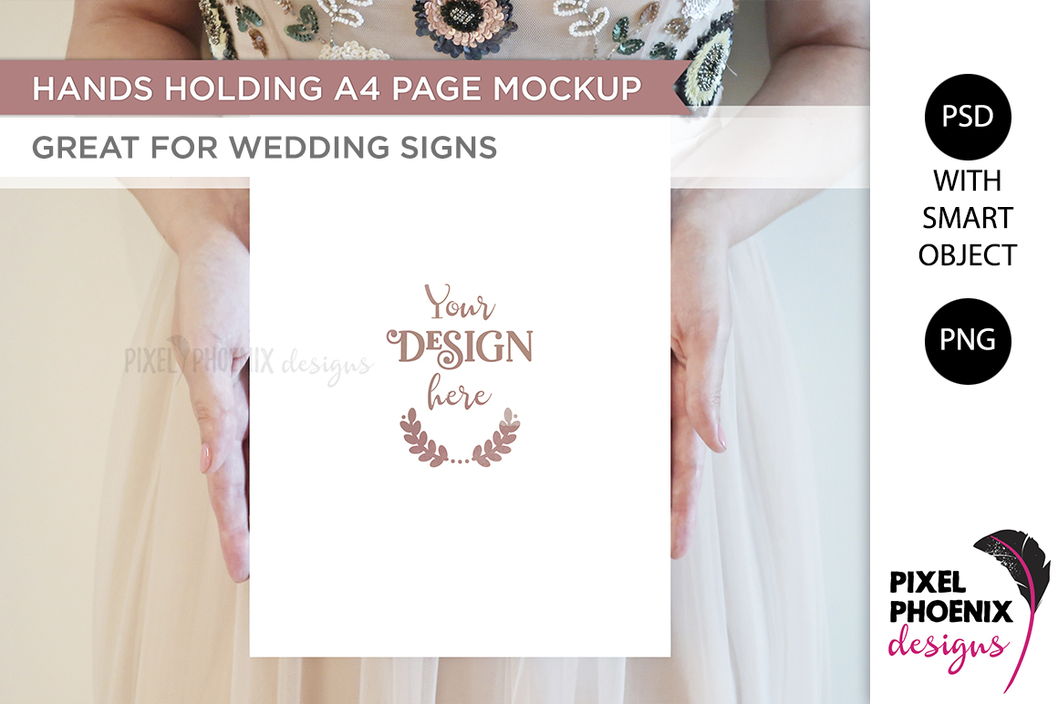 Mockup with hands holding paper Bundle (322025) | Mock Ups | Design Bundles