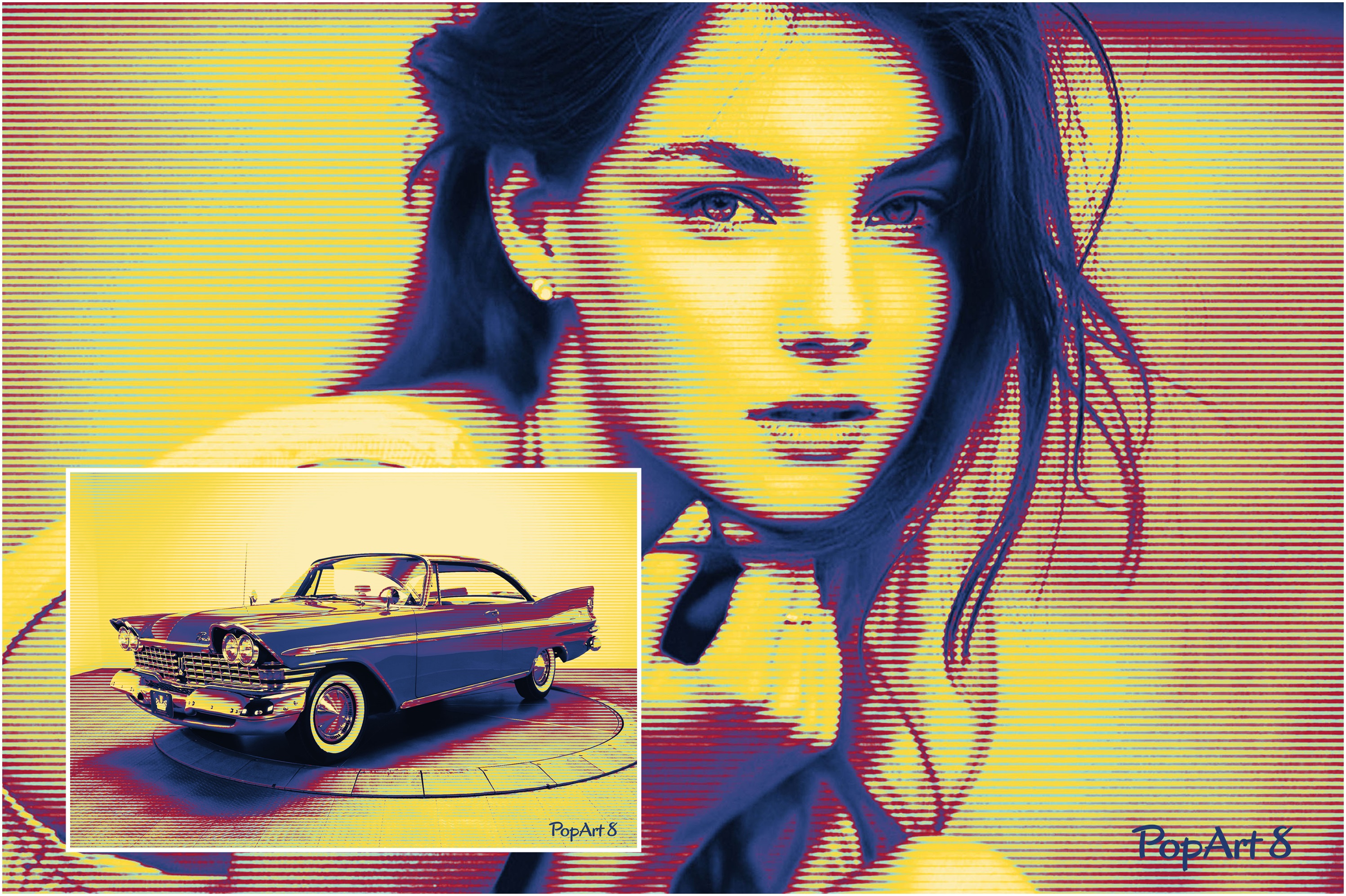 10 Pop Art Photoshop Actions - Pack