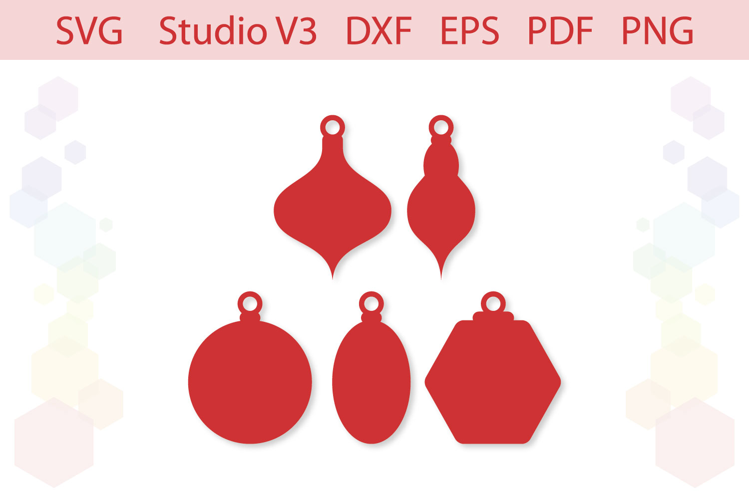 Christmas Ornaments Christmas gift tags cut file