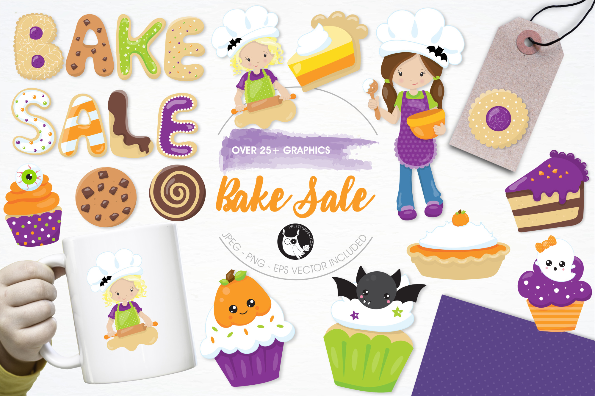 Bake Sale graphics and illustrations (14956) | Illustrations | Design ...