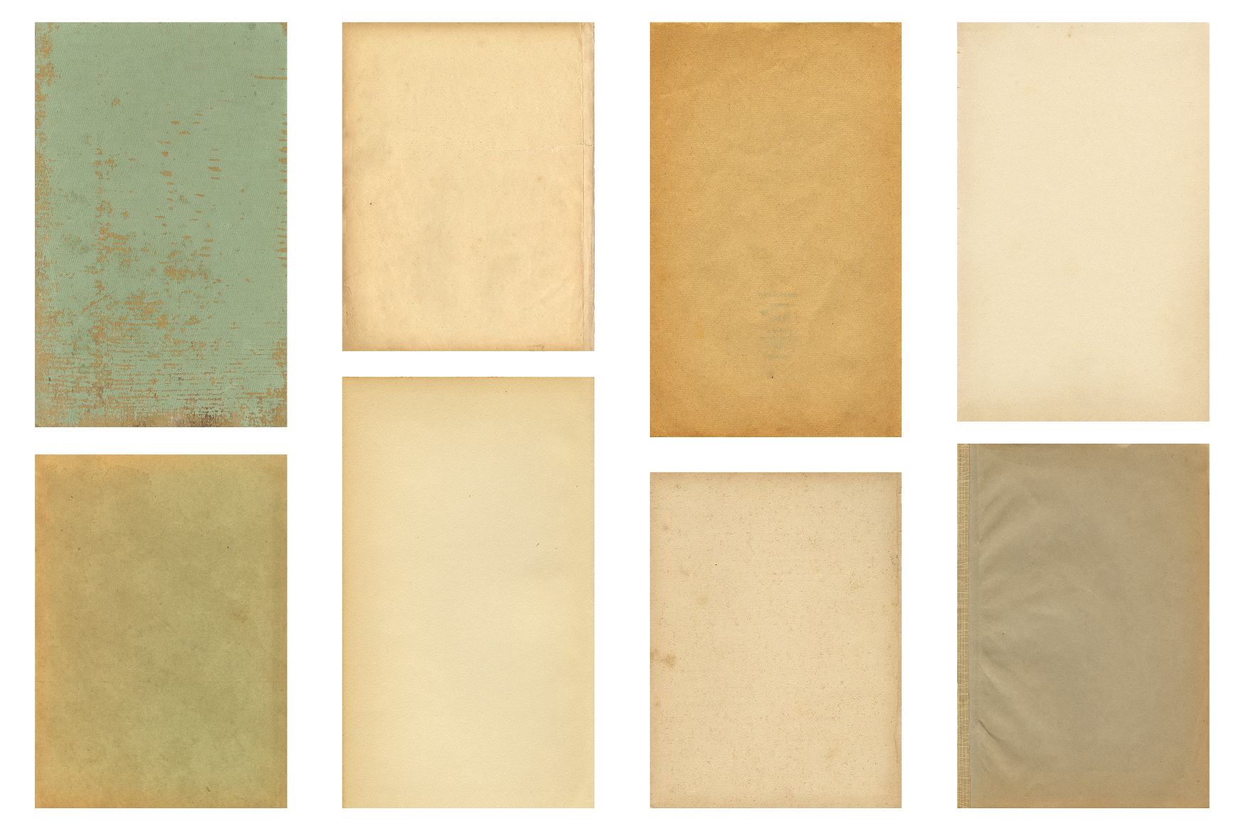 The Dusty Vintage Paper Pack Vol. 1 (116106) | Textures | Design Bundles