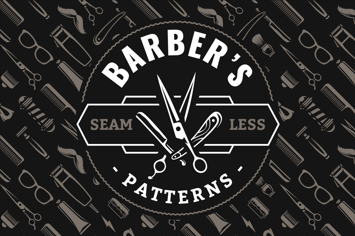 Barber Pattern | Seamless Texture (129834) | Patterns | Design Bundles