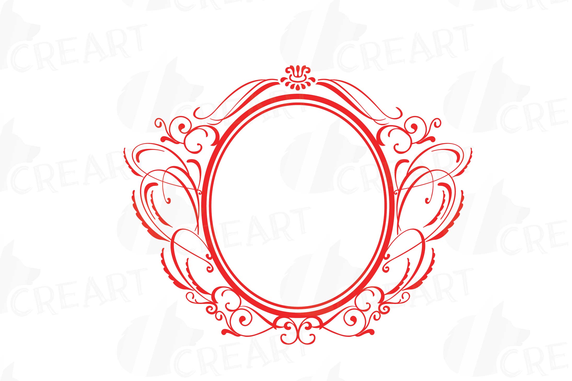 Classic red frames, printable Christmas borders clip art pac