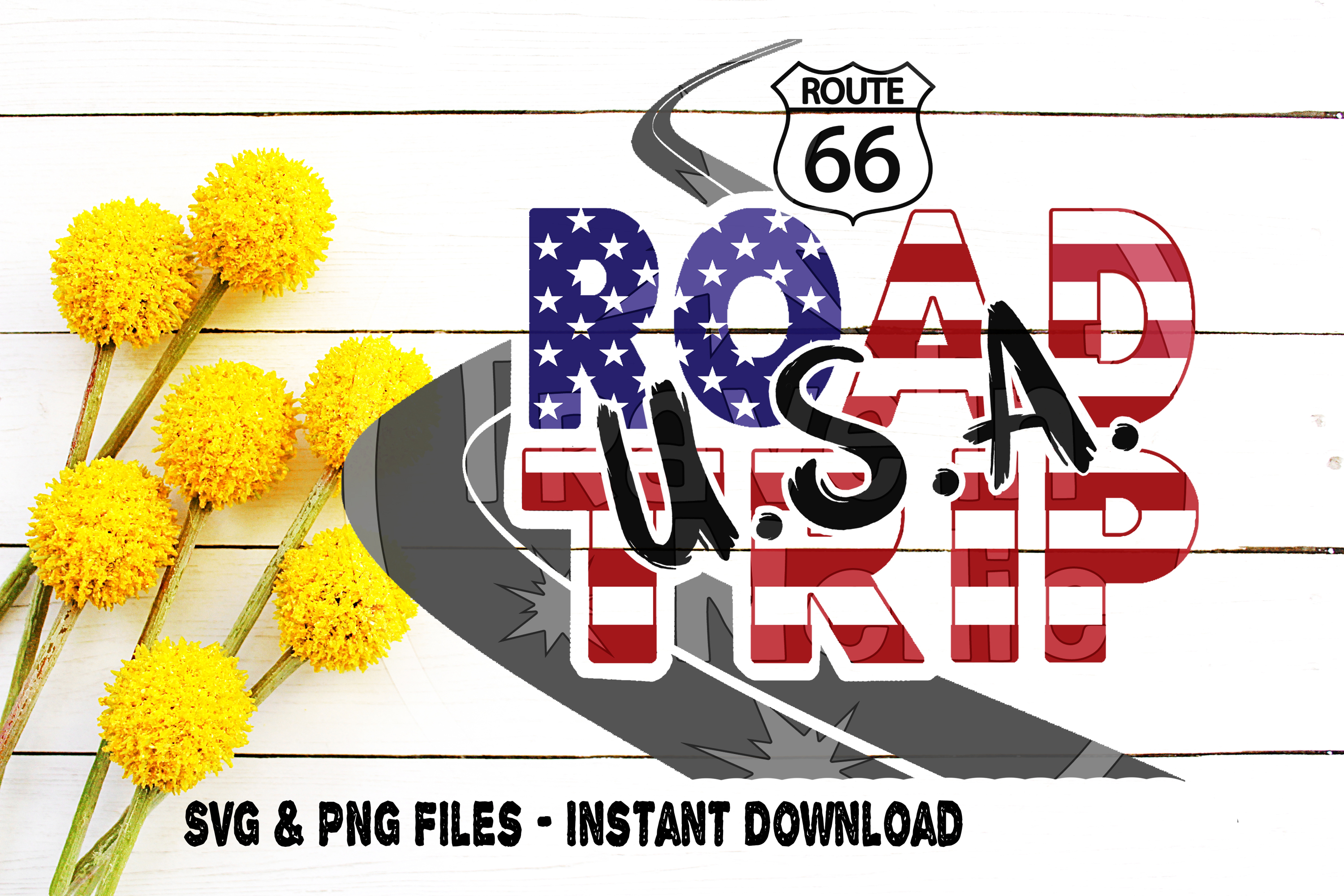 Road Trip svg, U.S.A. svg, Route 66, Route 66 (108961) | SVGs | Design ...