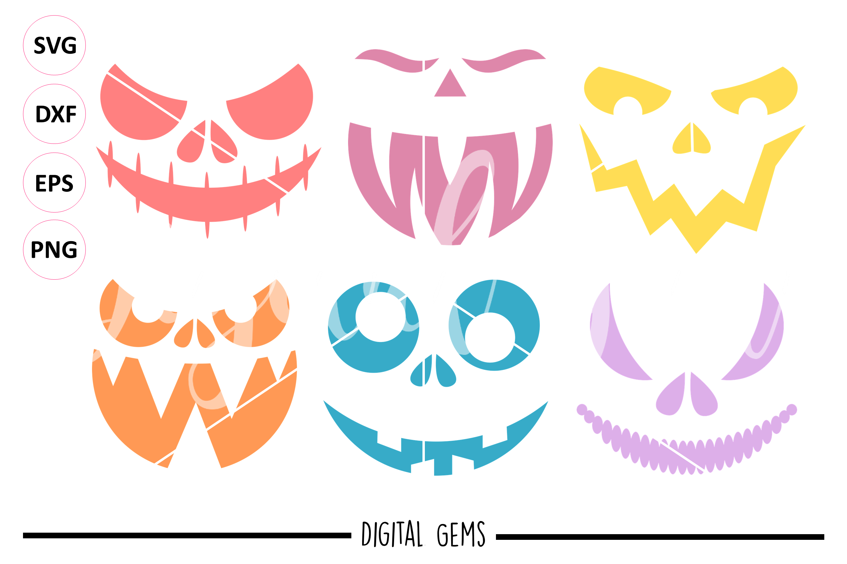 Pumpkin face SVG / PNG / EPS / DXF files (120884) | SVGs | Design Bundles