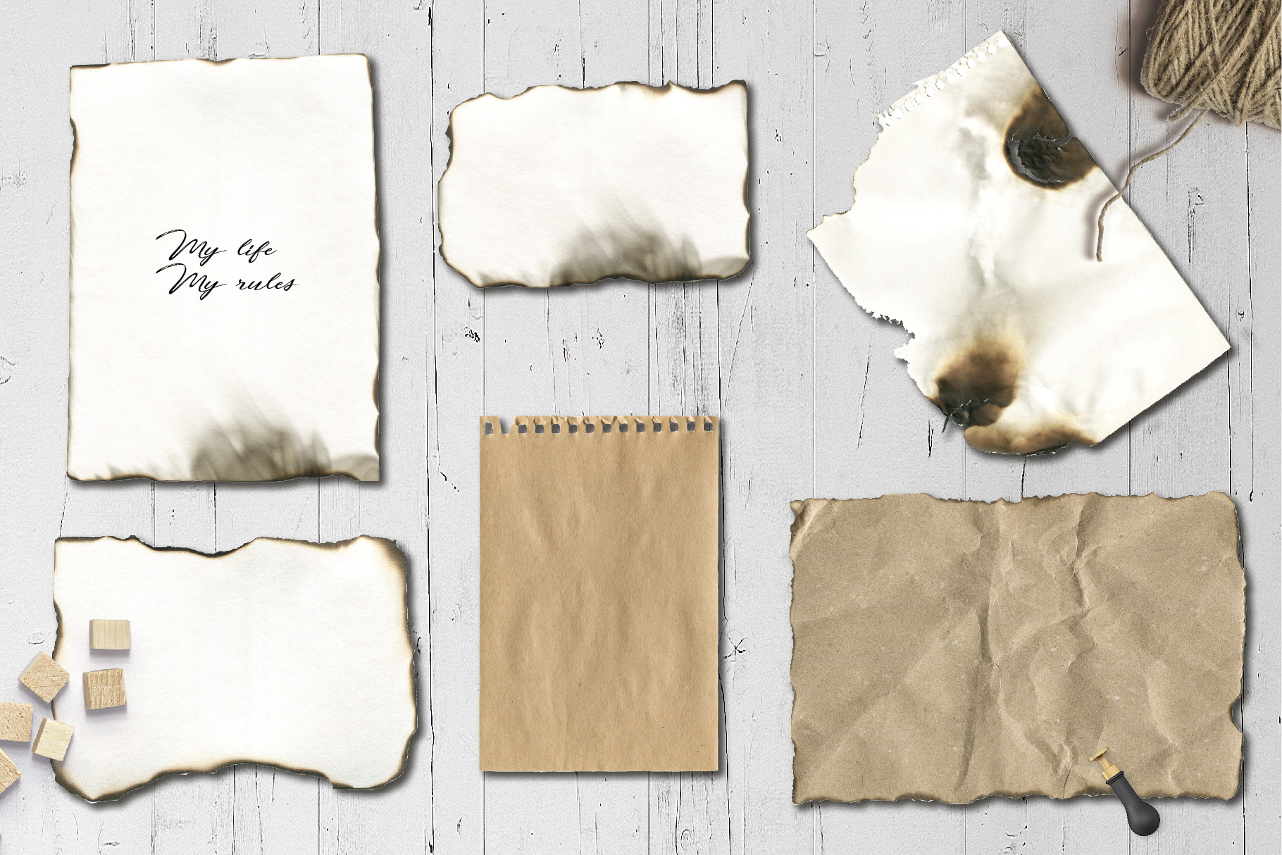 Vintage old burn paper texture backgrounds