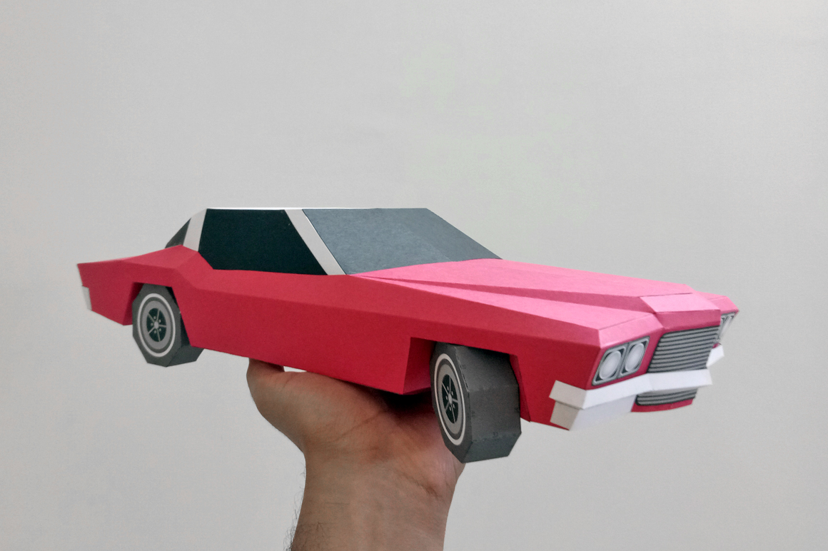 DIY Classic Car 3d Papercraft 21761 Printables Design Bundles