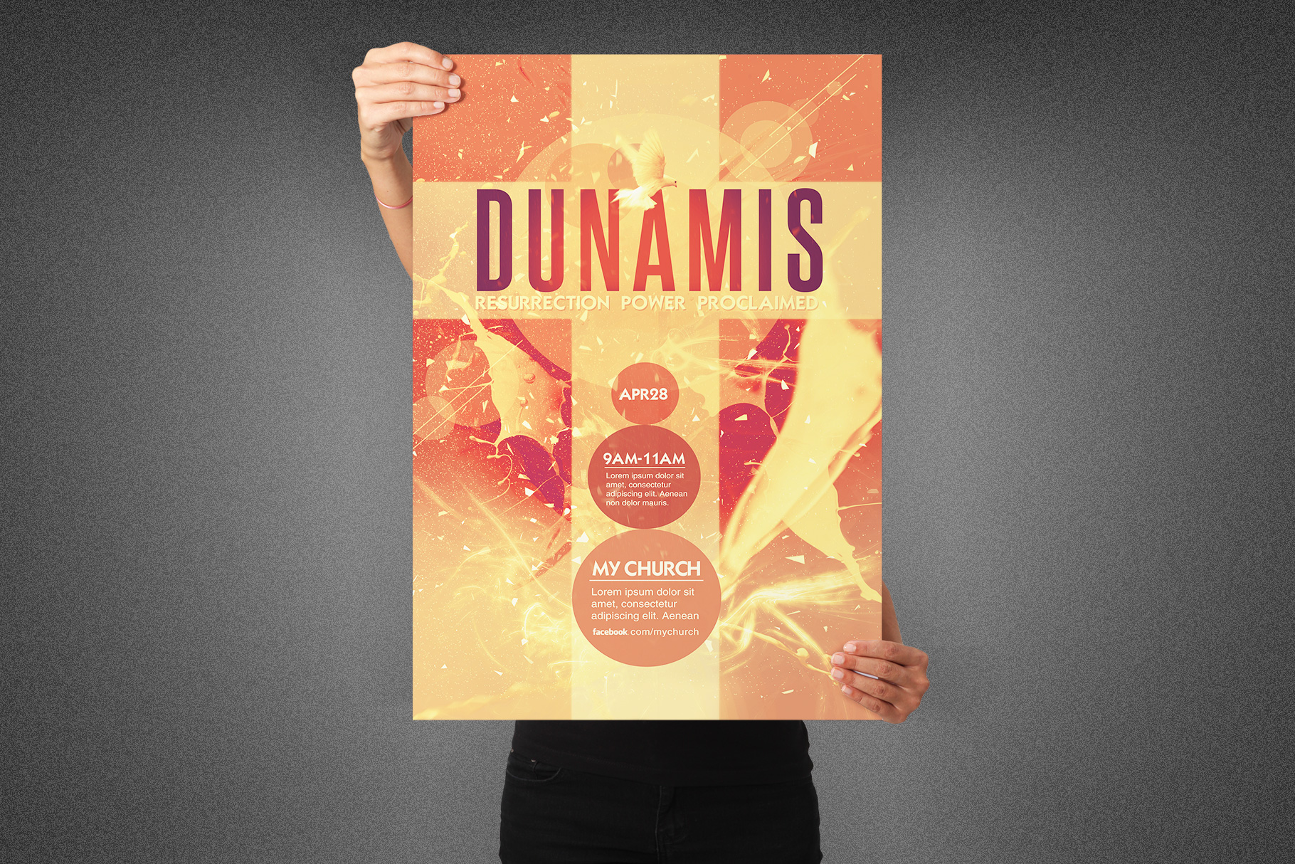 Dunamis Church Poster Template (302632) | Flyers | Design Bundles