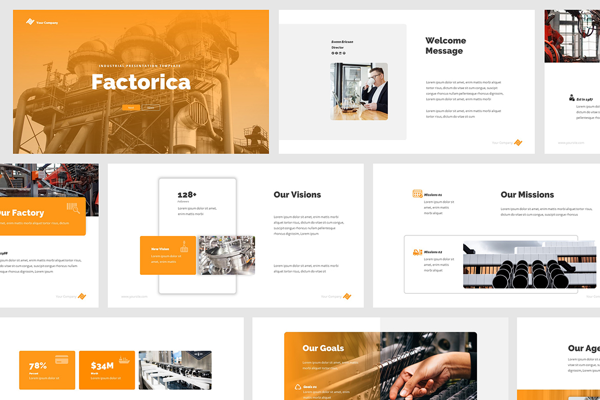 Factory & Industrial Powerpoint