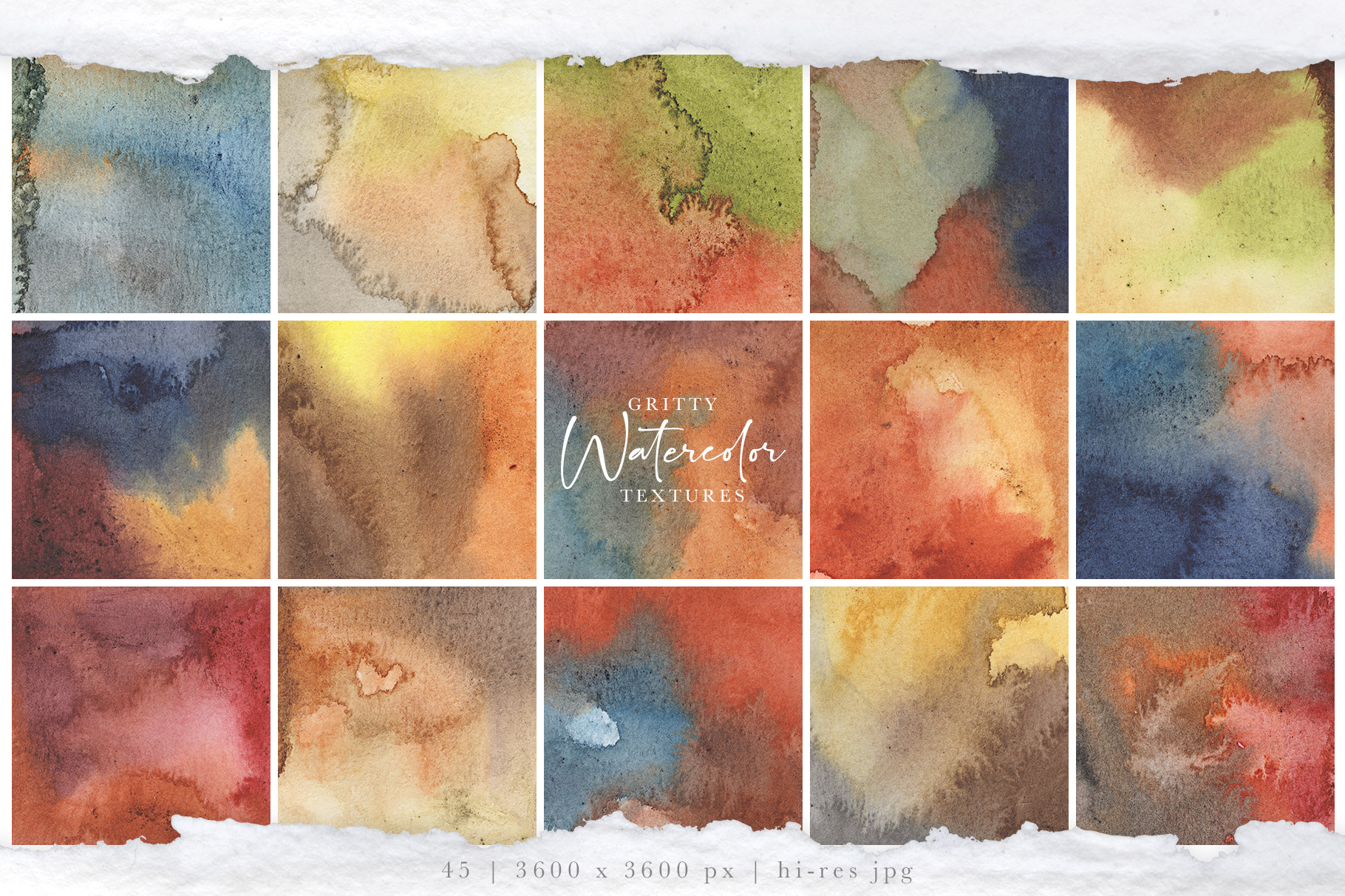 Autumn Woods Watercolor Wash Texture Backgrounds (290879) | Backgrounds ...
