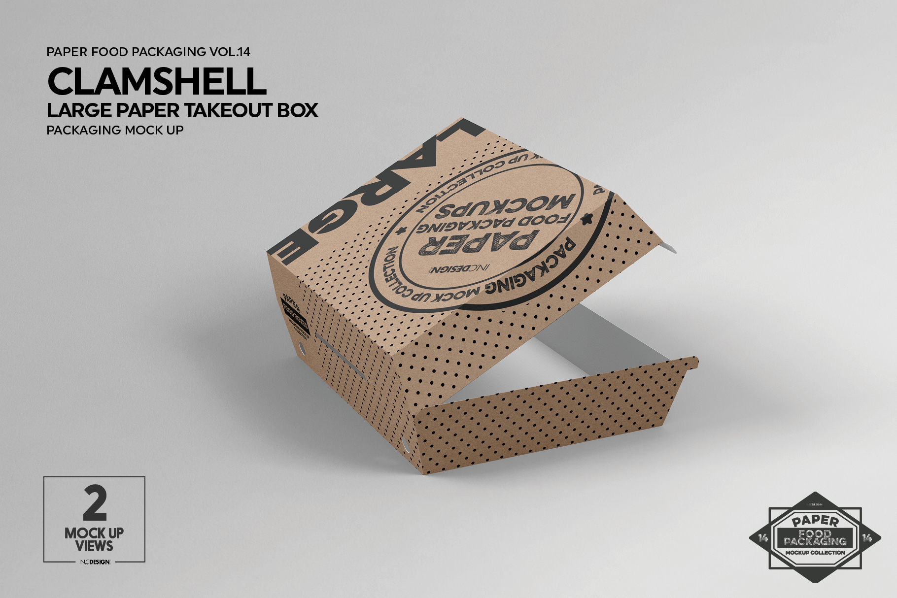 VOL.14 Food Box Packaging MockUps (199936) | Branding | Design Bundles