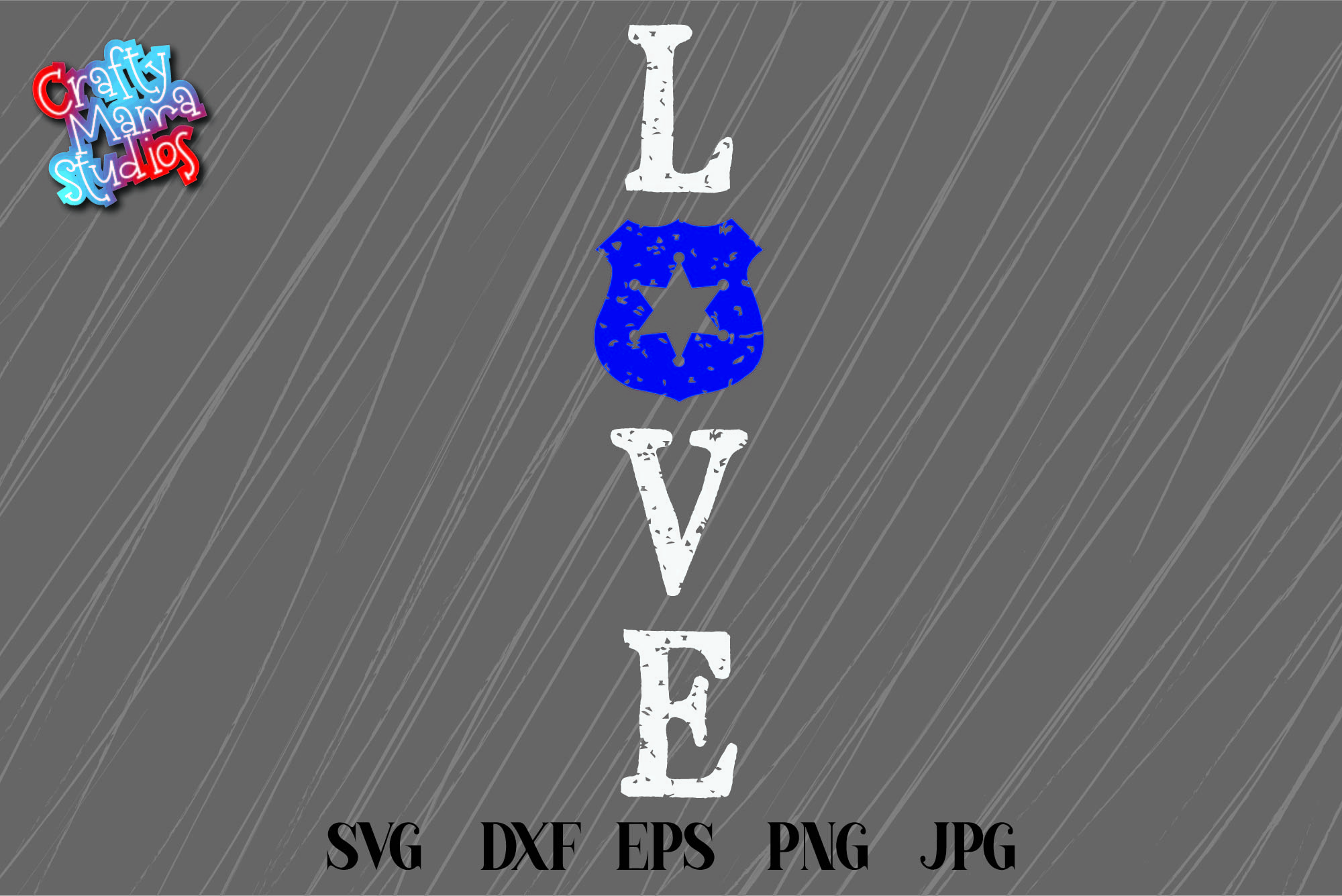 Police Officer SVG, Officer Love SVG, Grunge Police Officer