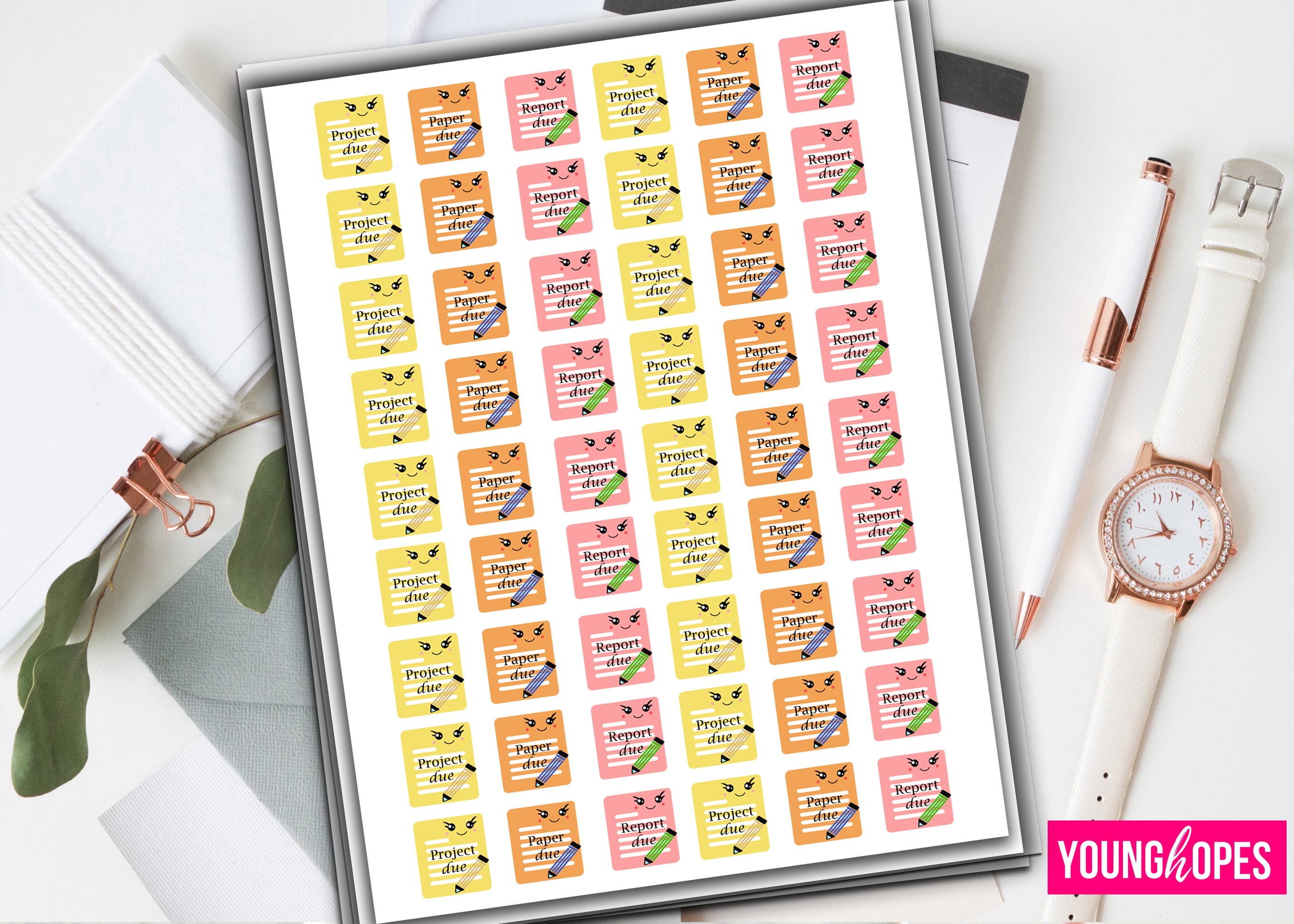 Student Planner Stickers 64320 Stickers Design Bundles