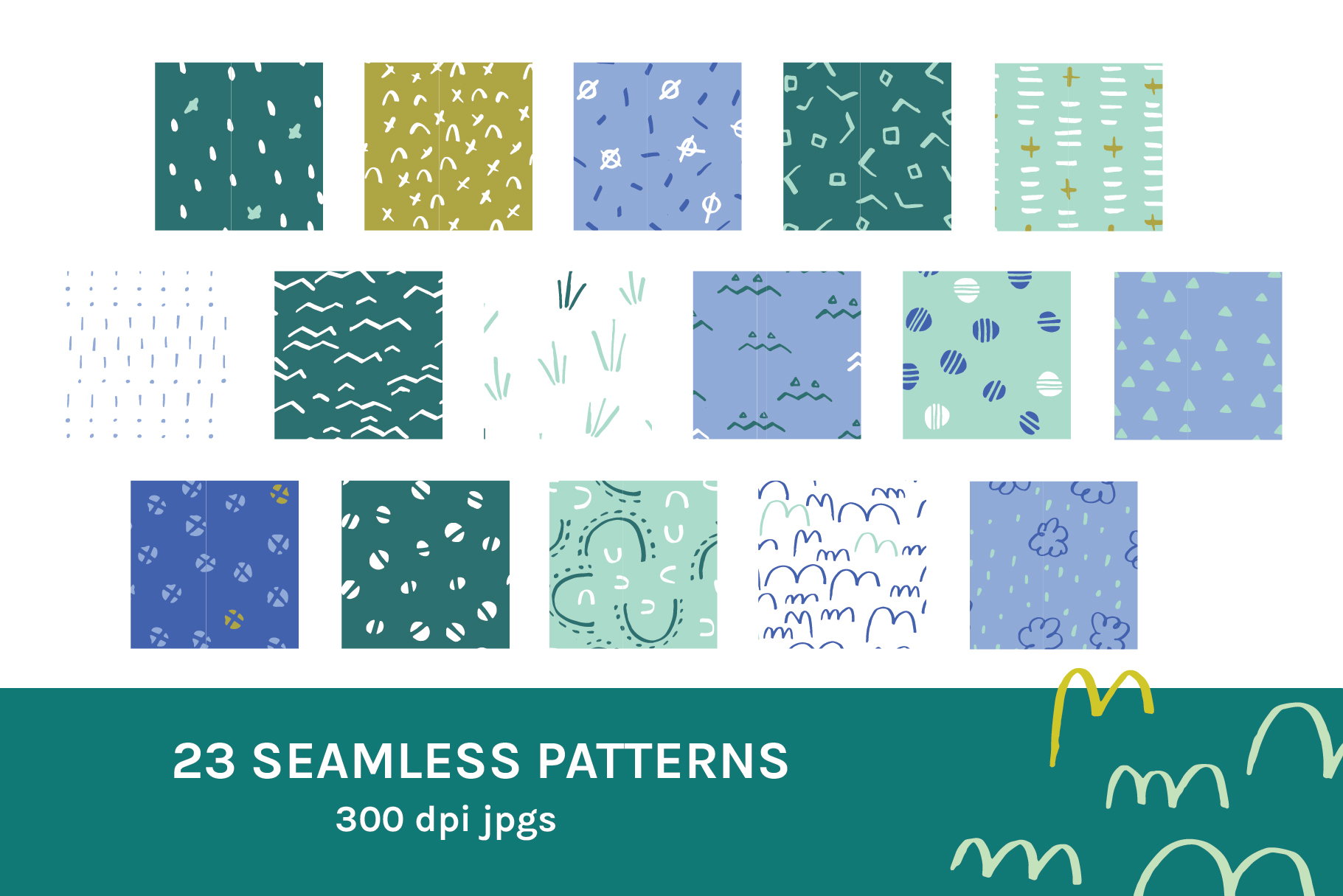 Tiny Patterns (119615) | Patterns | Design Bundles