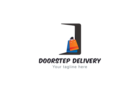 Doorstep Delivery - Online Shopping Logo Design