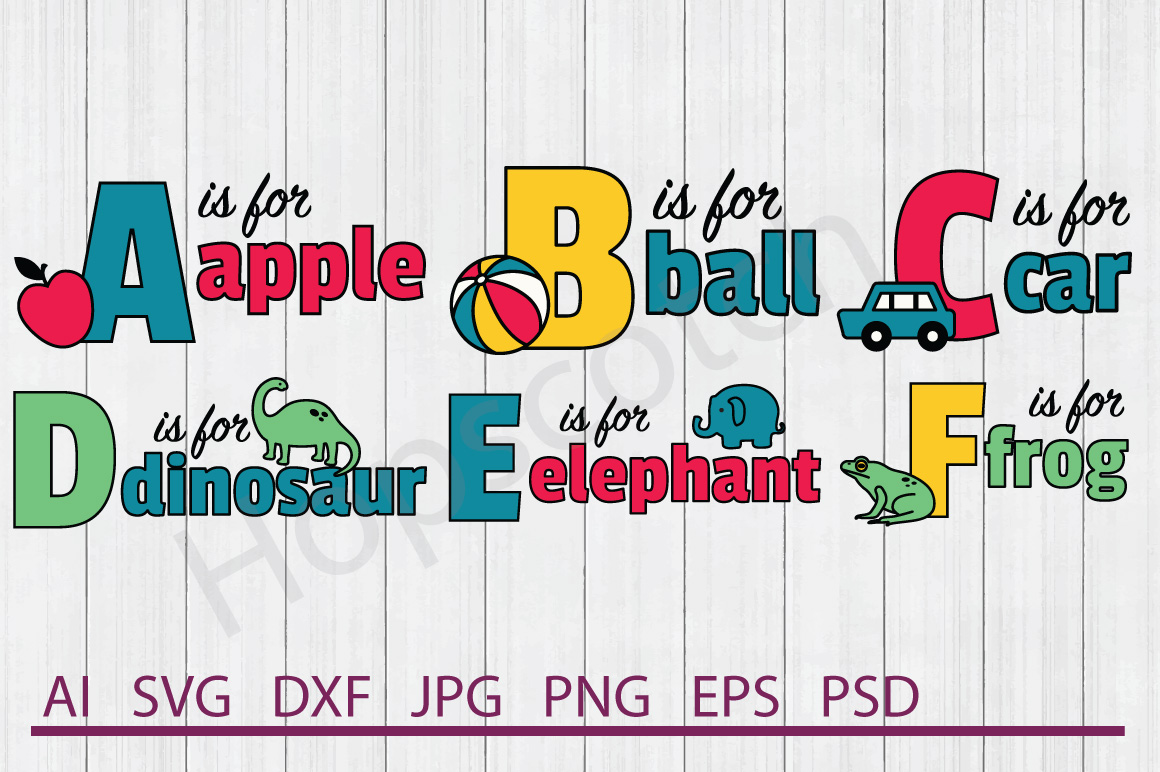 Alphabet SVG Bundle, DXF File, Cuttable File