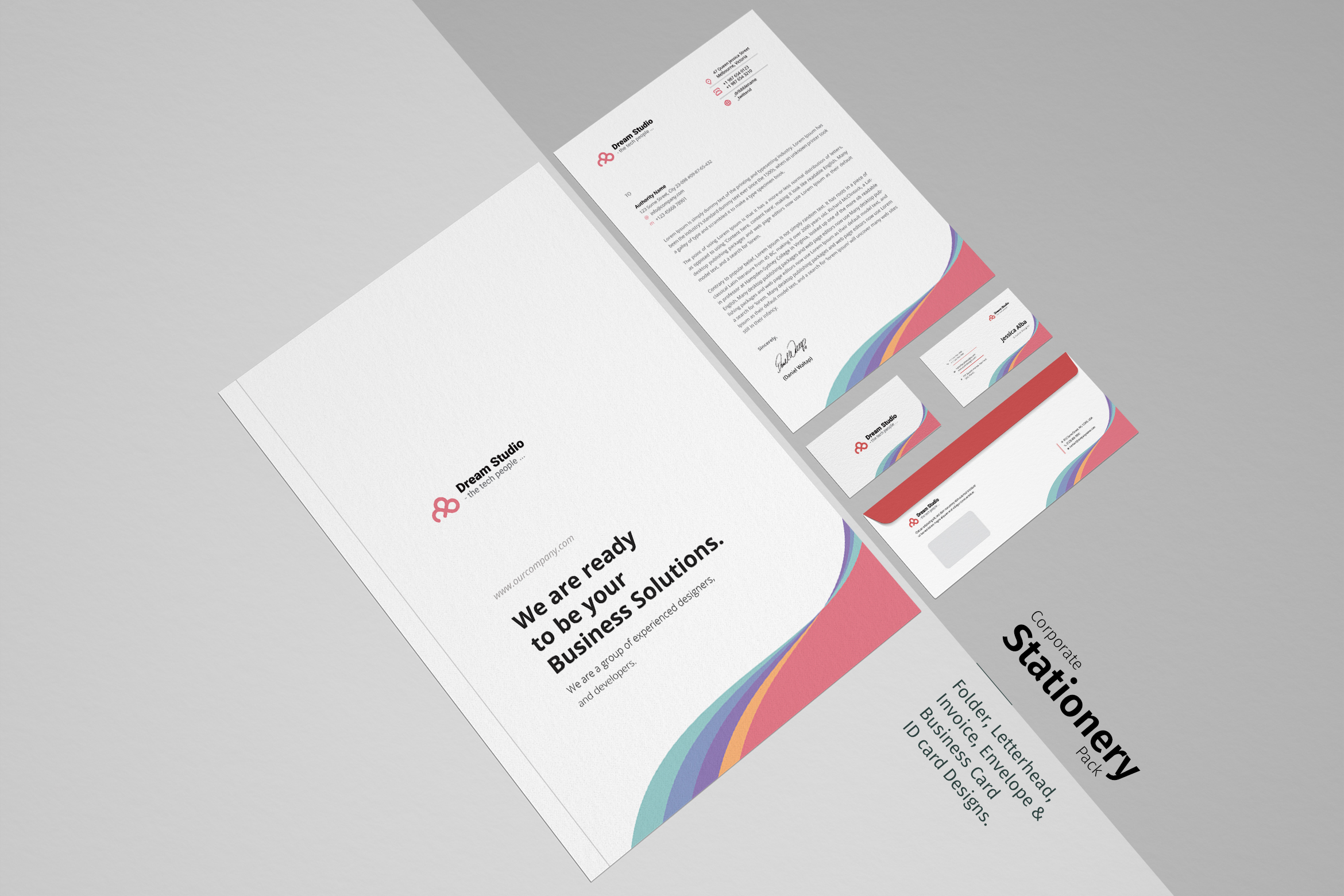 Corporate Stationery Set (432542) | Branding | Design Bundles