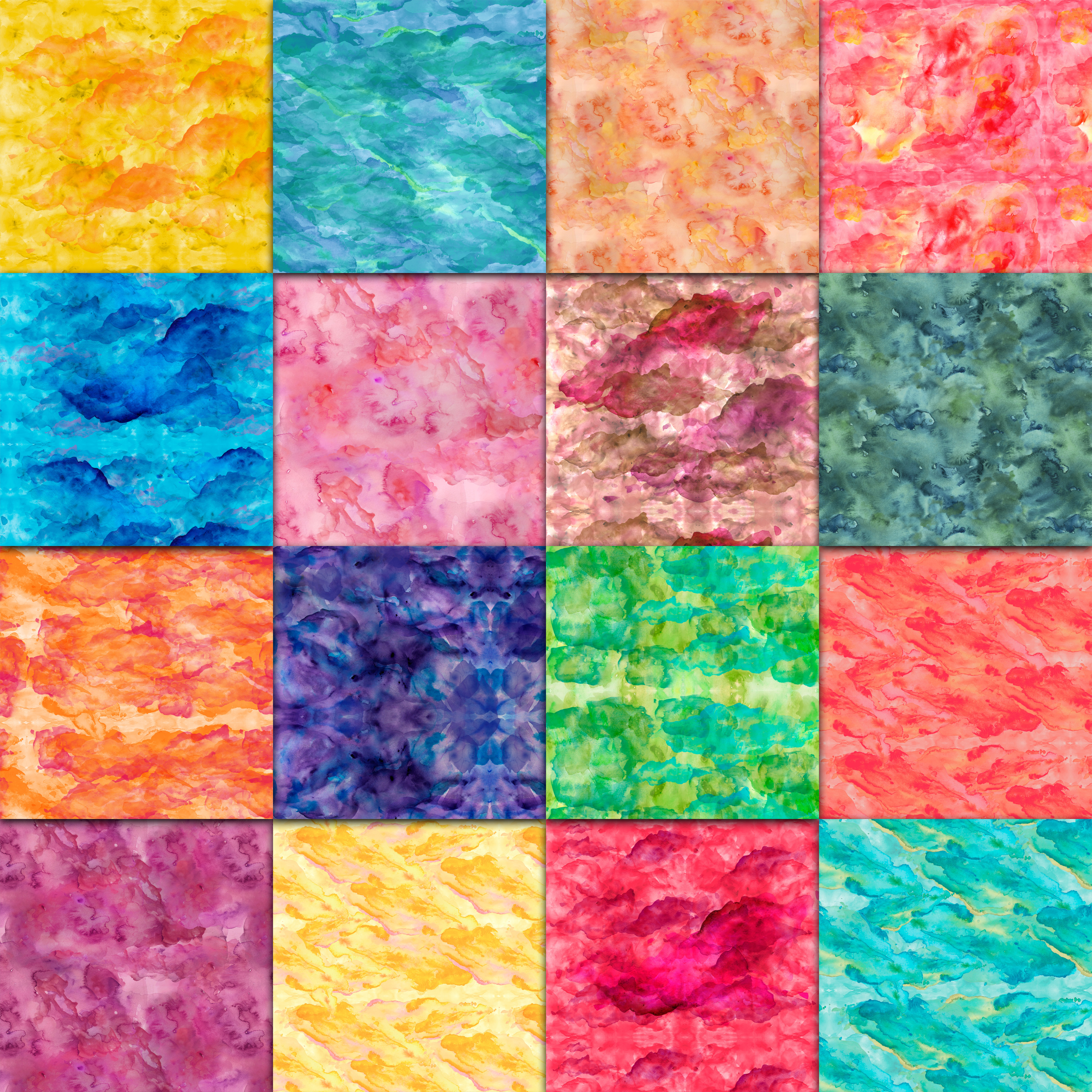 Watercolor Digital Paper Textures