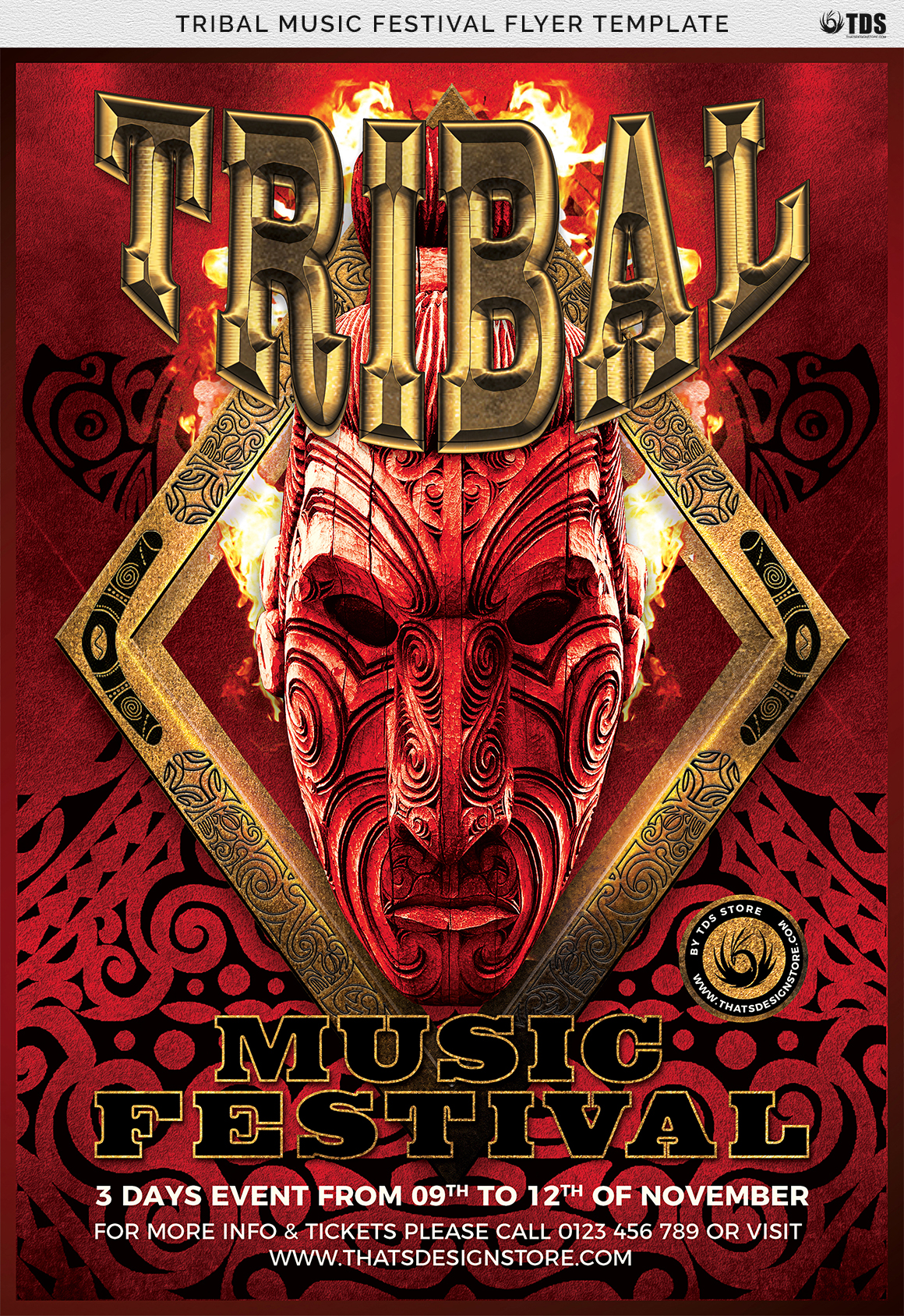 Tribal Music Festival Flyer Template