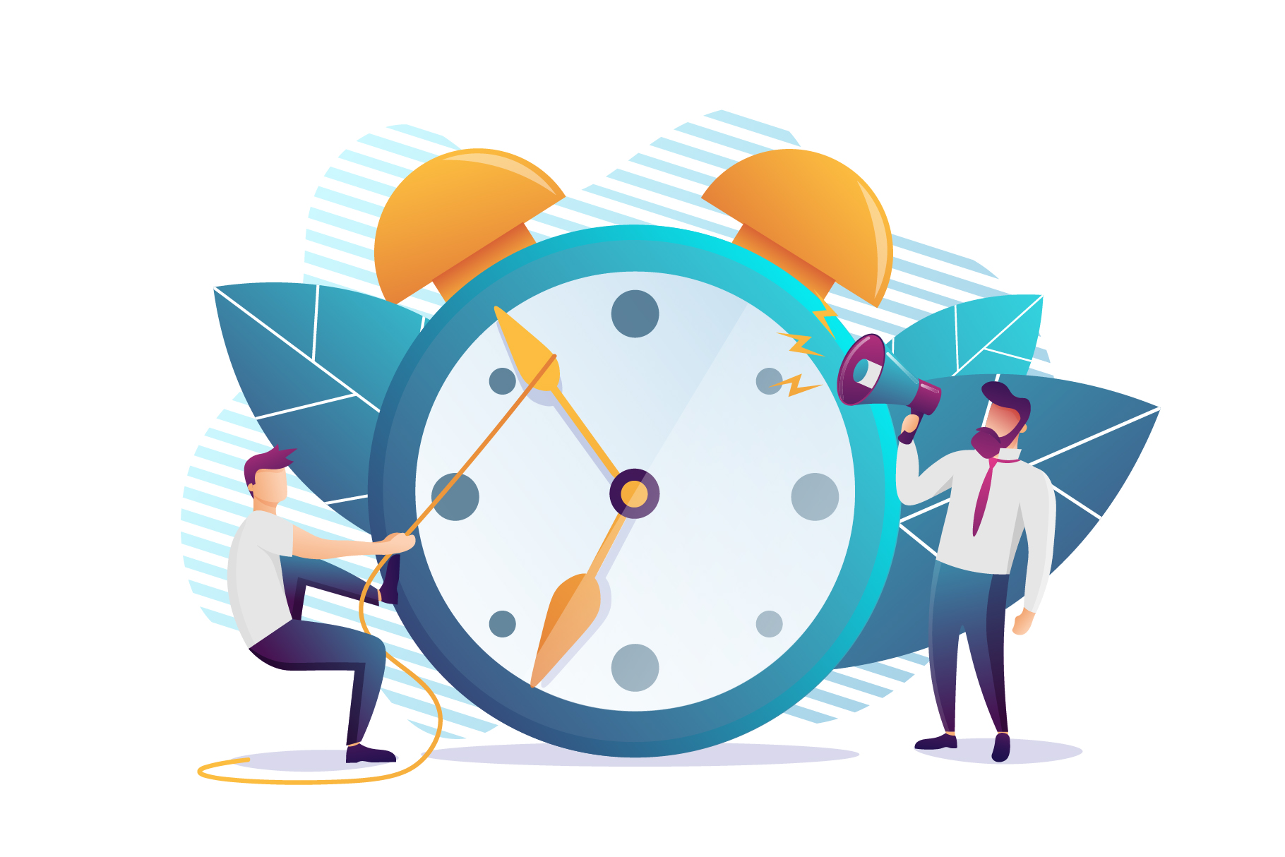 Concept Of Working Time Management 352069 Illustrations Design