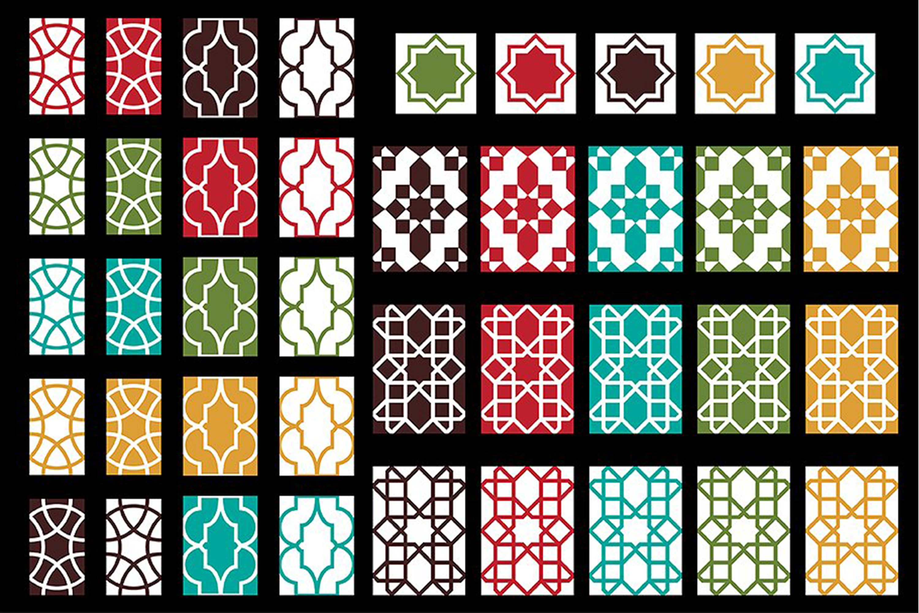 Seamless Moroccan Patterns & Tiles