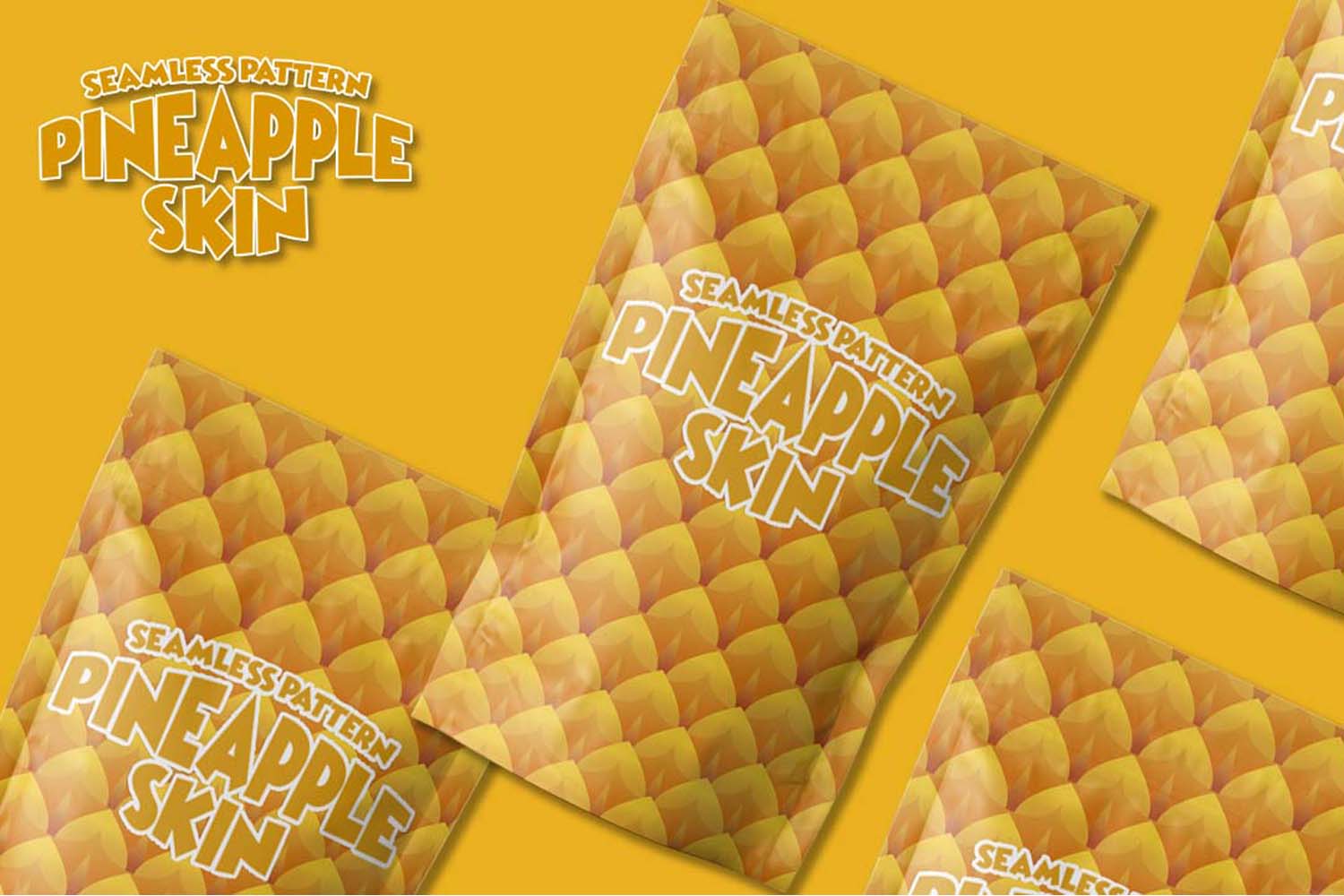 Seamless Patterns Pineapple Skin
