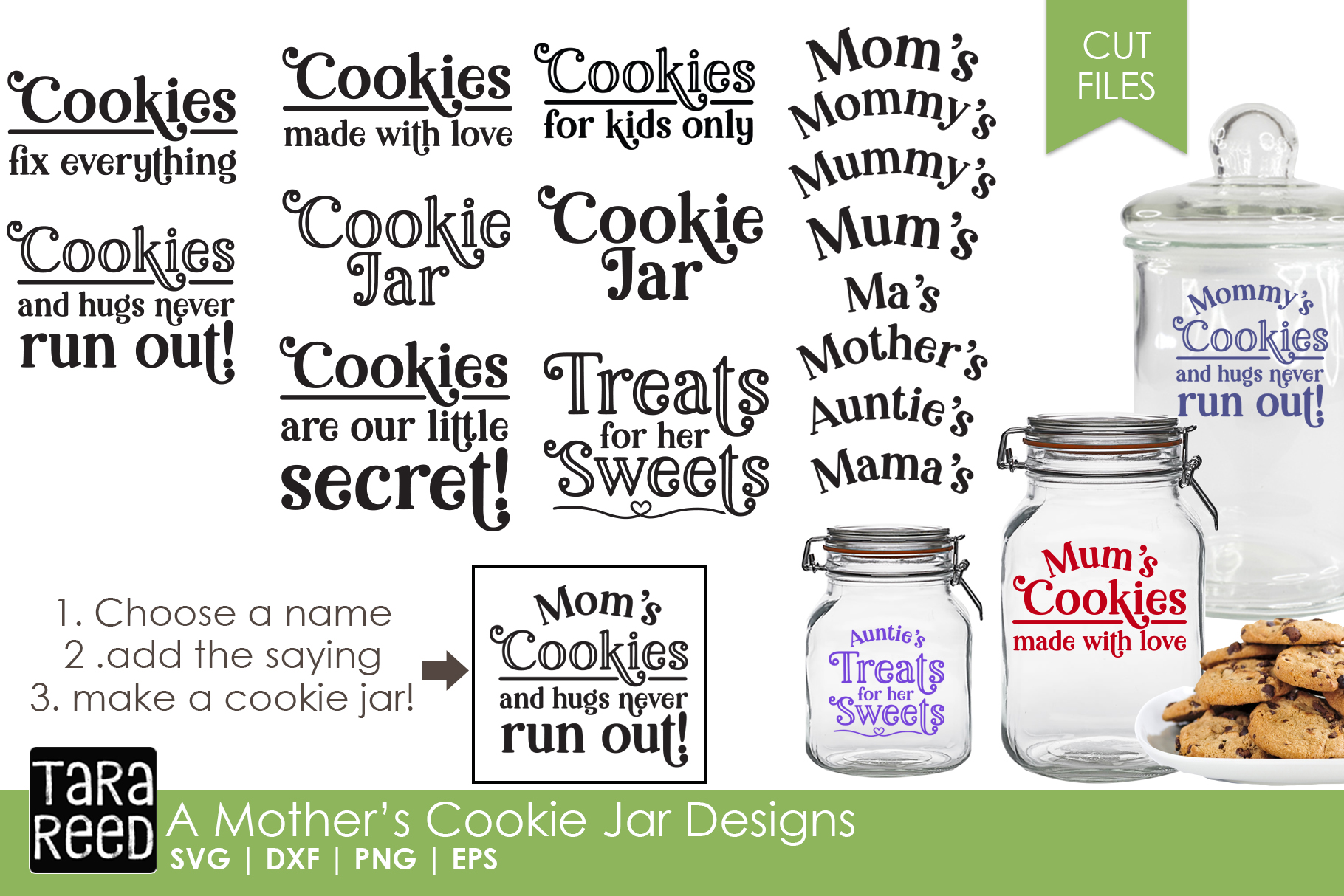 A Mother's Cookie Jar - Family SVG Files for Crafters