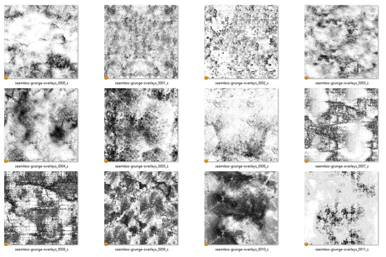 Seamless Grunge Overlays Overlays