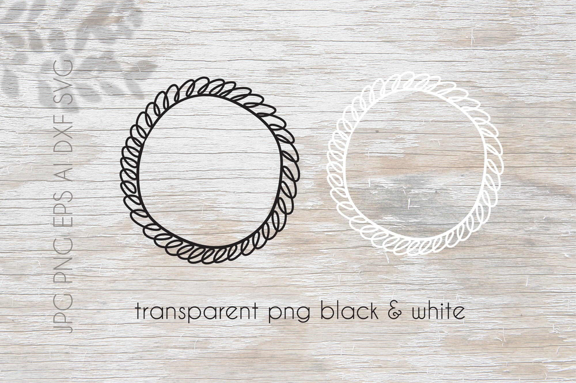 SVG HAND DRAWN FRAMES. Round frames set (516388) | Cut Files | Design ...