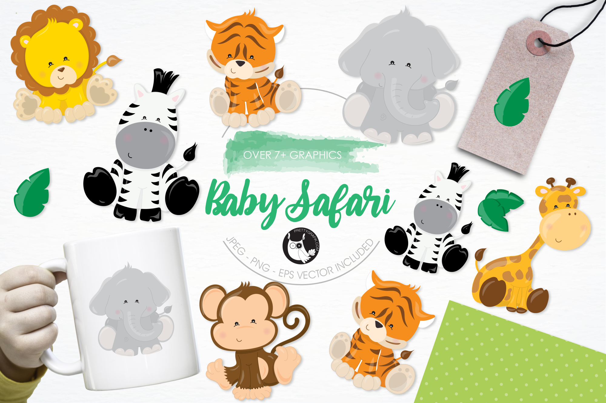 Baby Safari graphics and illustrations (16548) | Illustrations | Design ...