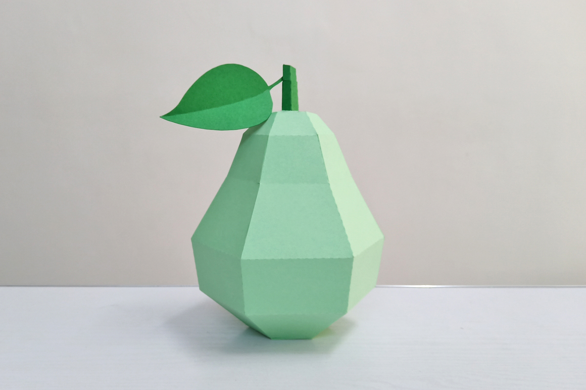 DIY Papercraft Pear,Papercraft fruits,Paper toy,Party,Cricut