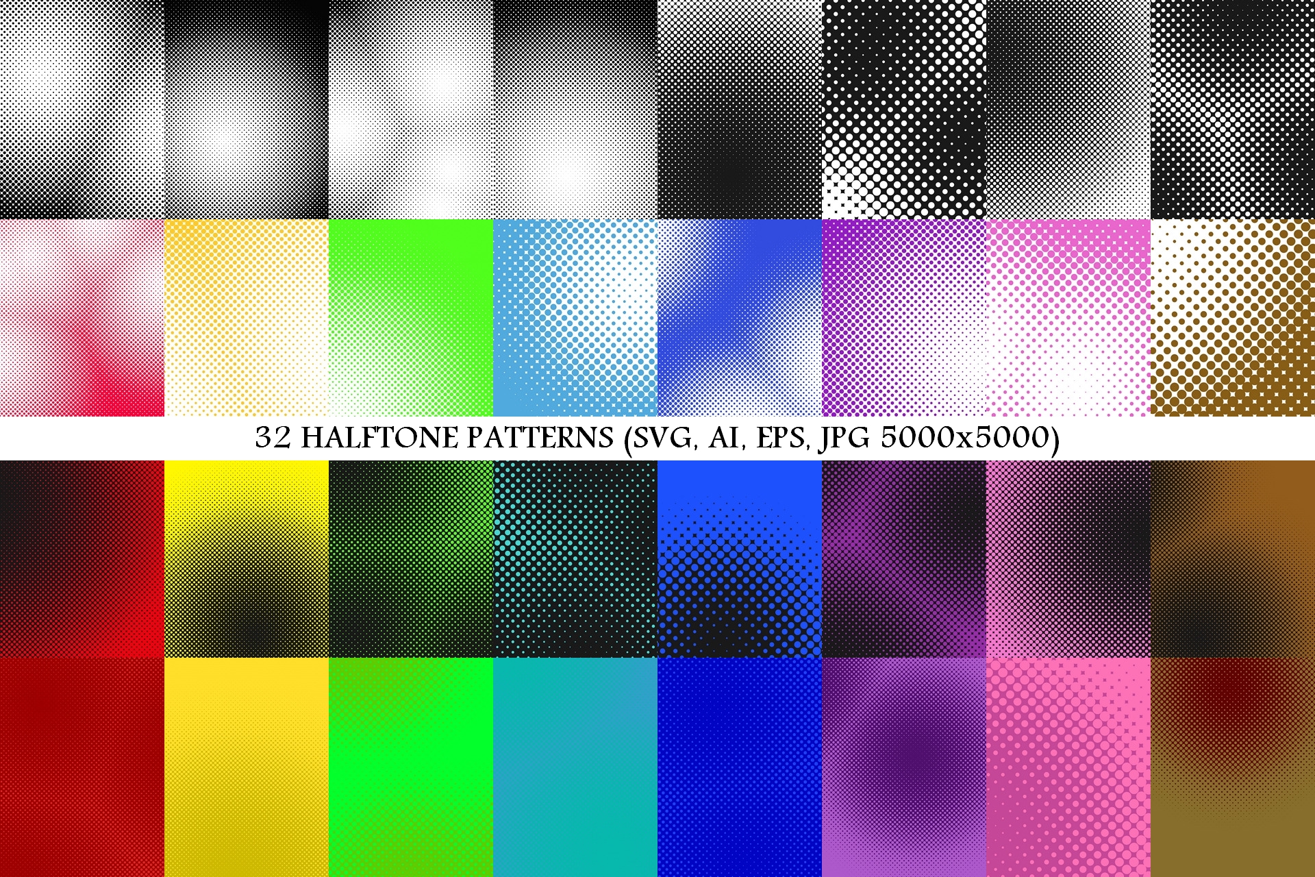 32 Halftone Patterns