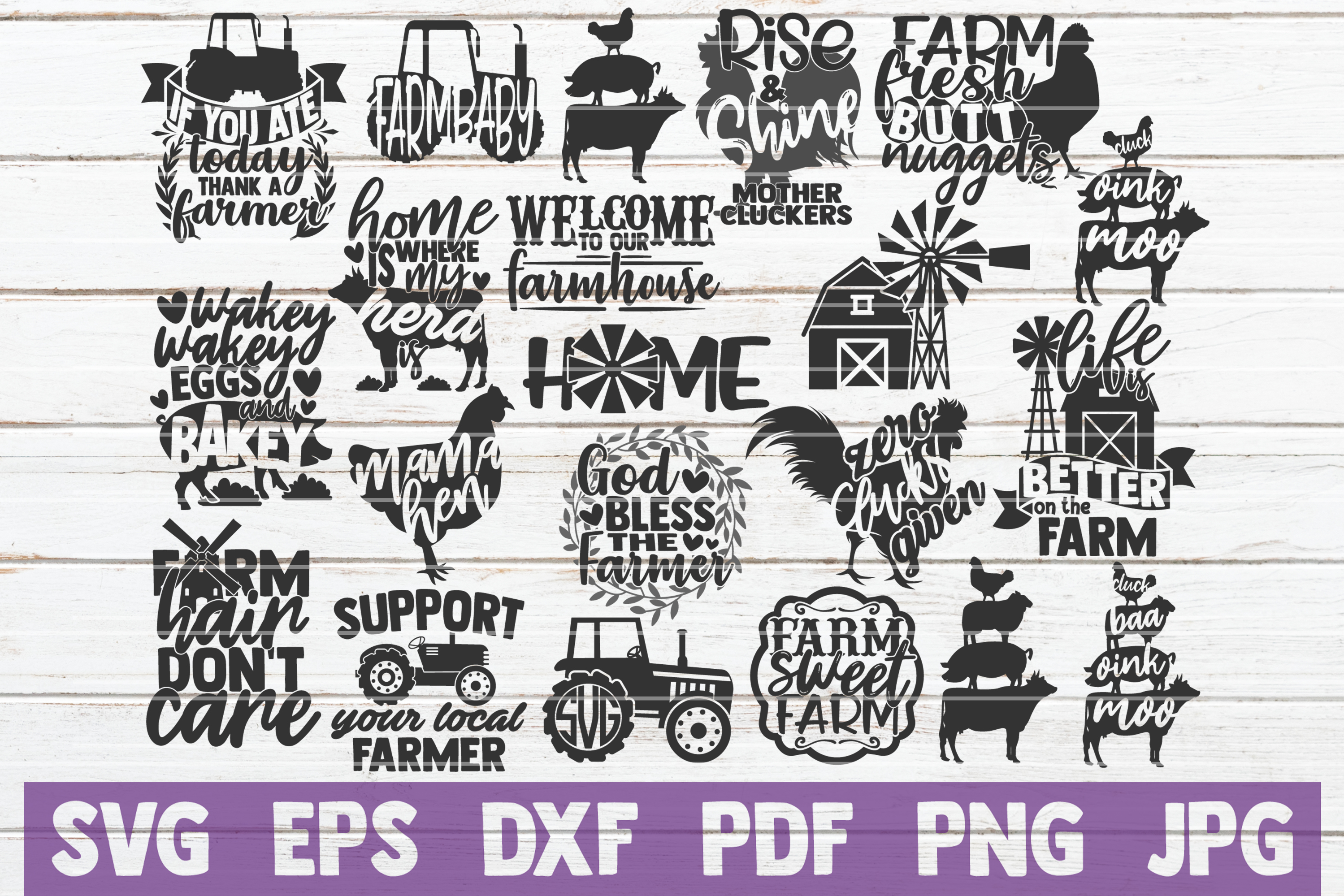 Farm Life SVG Bundle | SVG Cut Files | commercial use