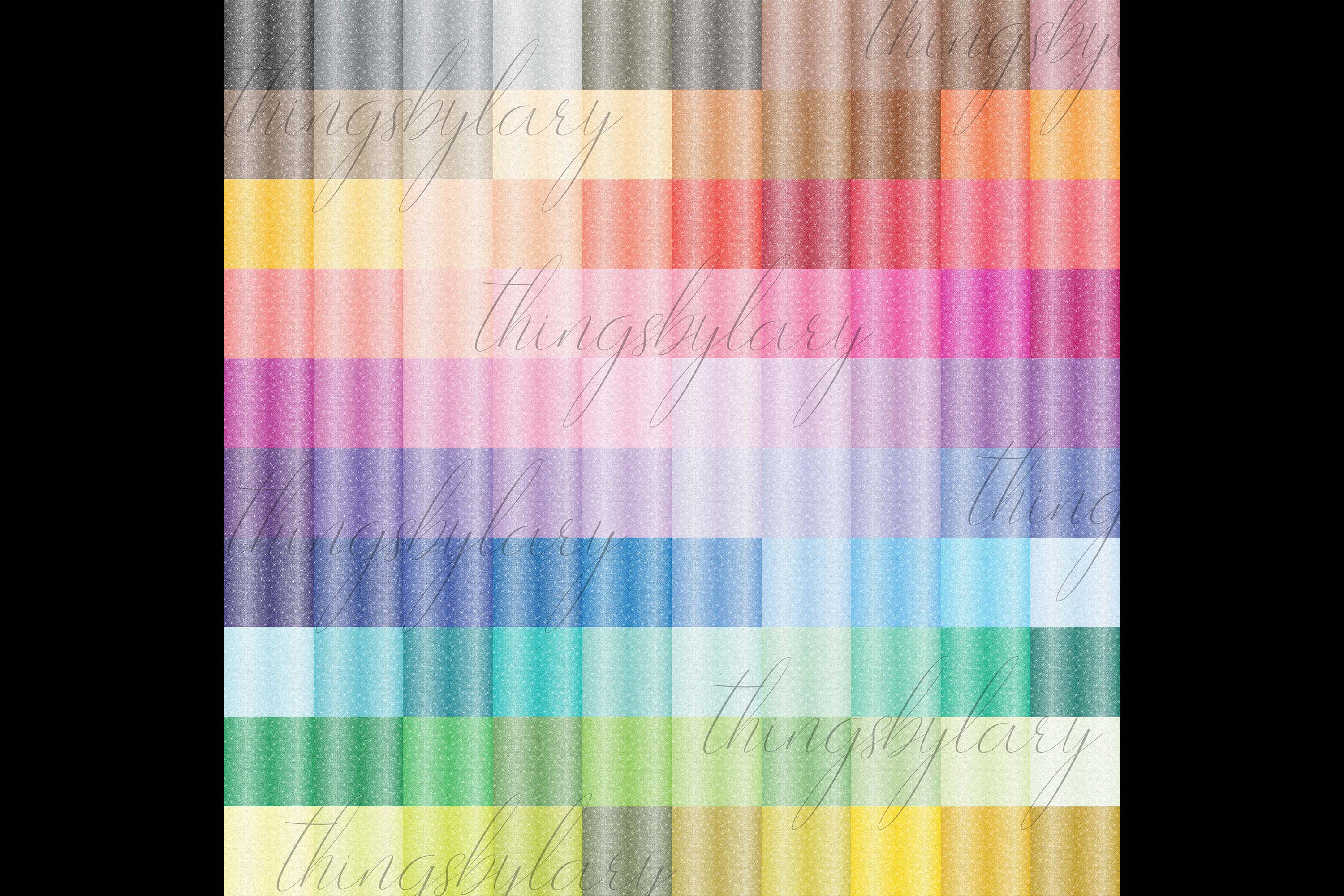 100 Shimmering Ombre Gradient Metallic Glitter Digital Paper