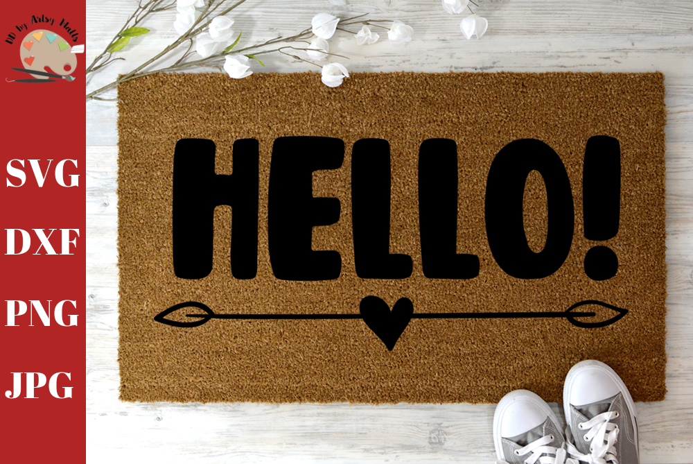 Hello Saying Doormat svg, DIY Welcome mat svg (290528) | SVGs | Design ...