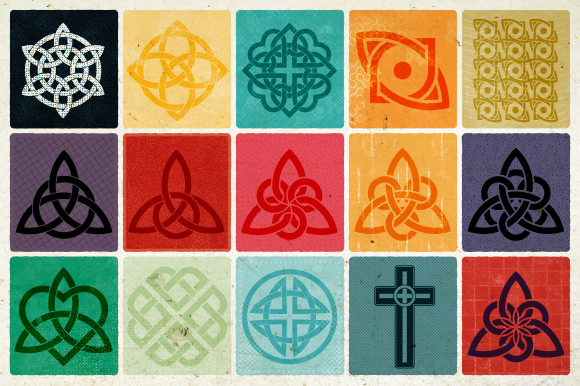 Celtic Knot Style Symbols (512795) | Decorations | Design Bundles