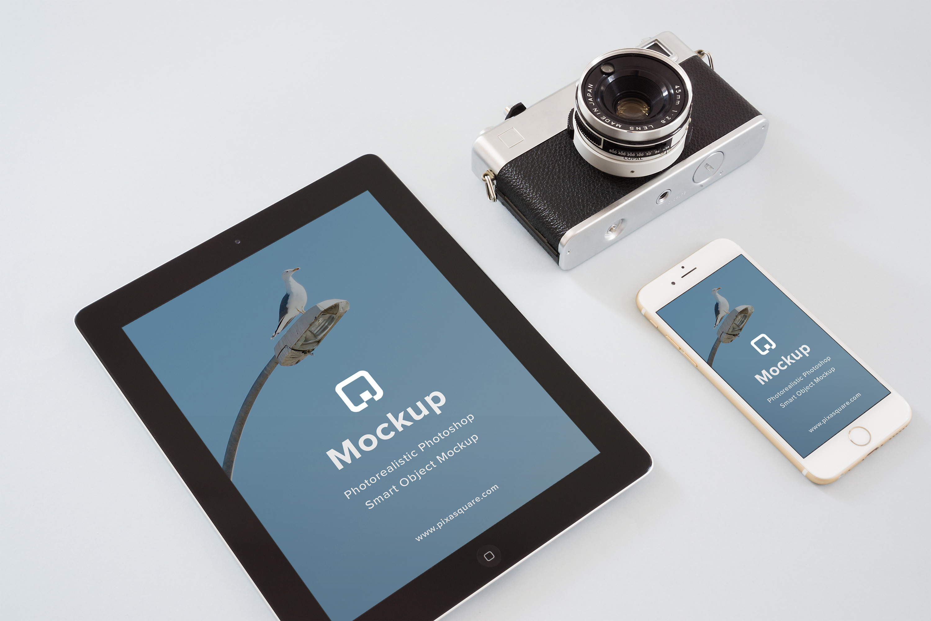 Mockup Pack - 12 PSDs Photorealistic Photos