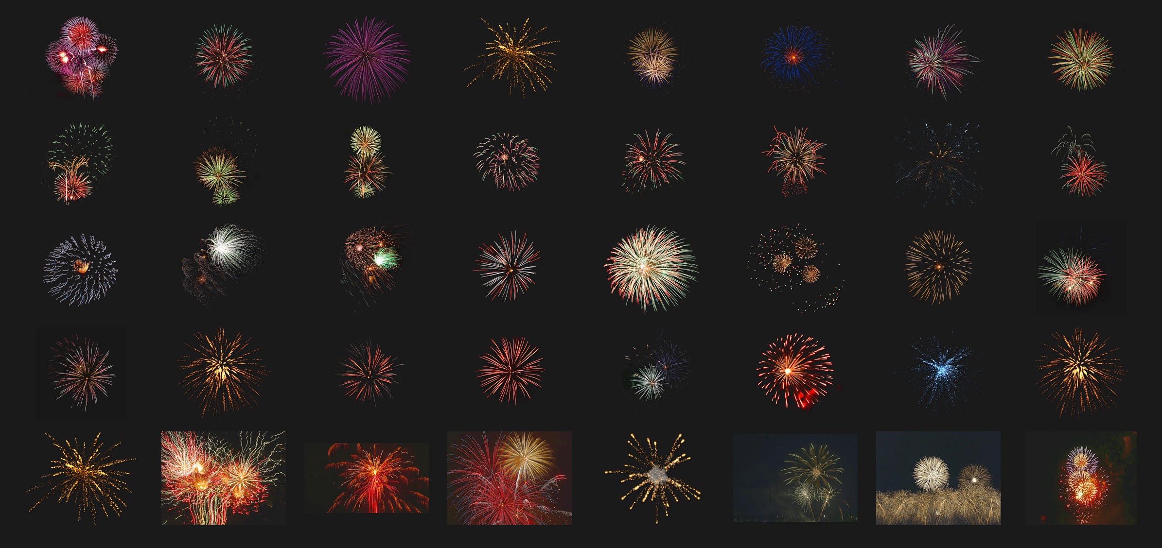 200 FIREWORK PNG PHOTOSHOP OVERLAYS, BACKGROUNDS, BACKDROPS (532483 ...