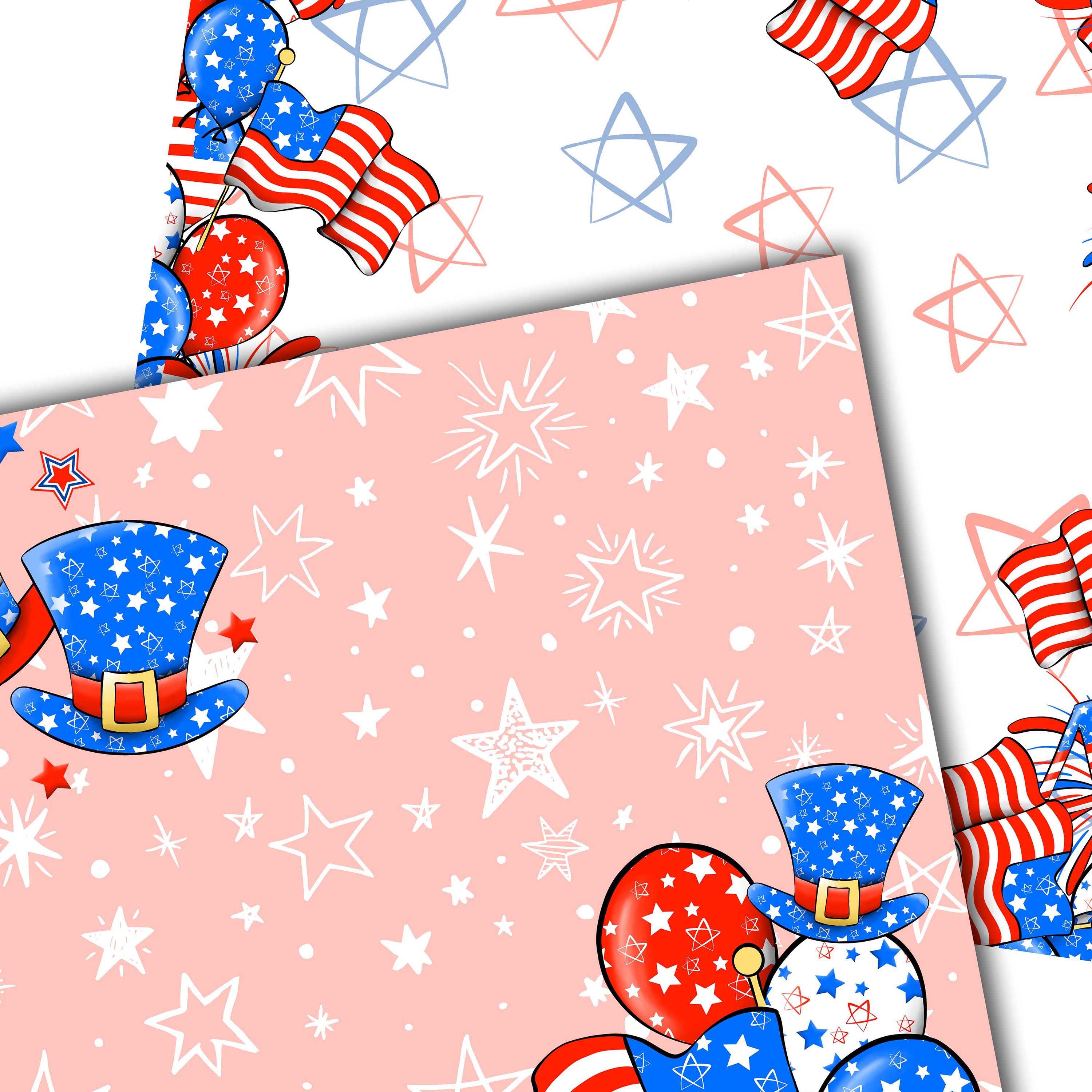 USA seamless patterns