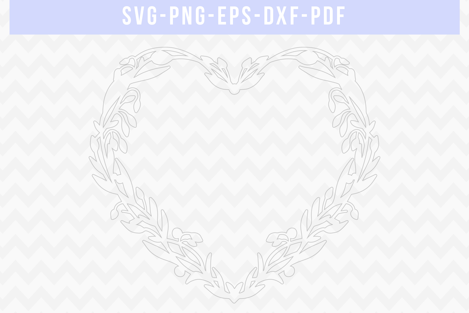 Heart Frame SVG Cut File, Wedding Papercut, DXF, PDF, PNG