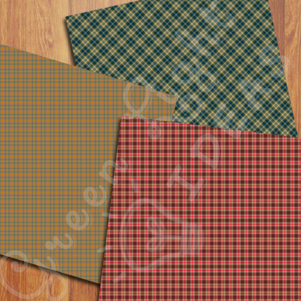 Fall Plaid Digital Papers, Plaid Backgrounds (28878) | Backgrounds ...