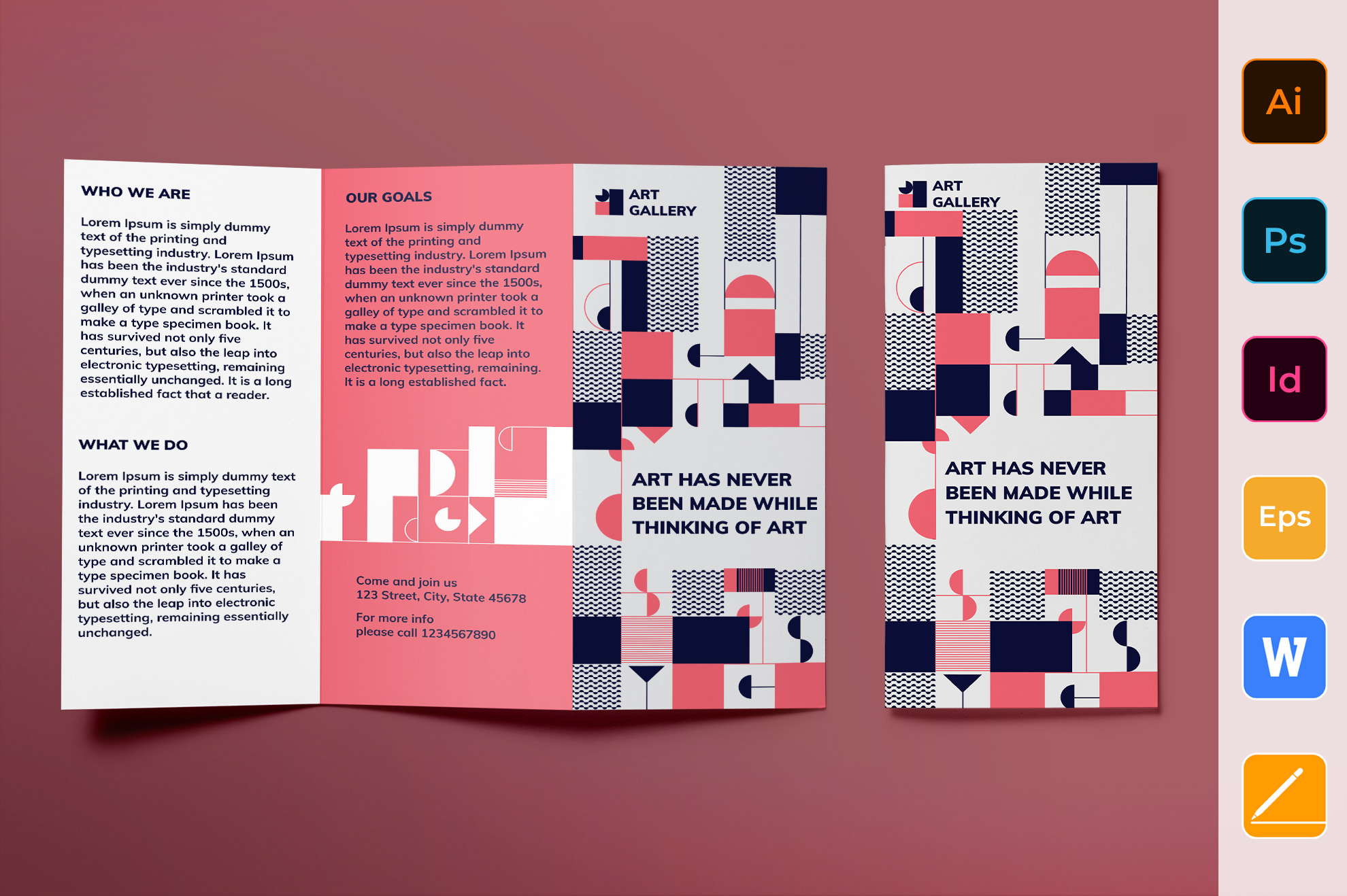Art Gallery Brochure Trifold