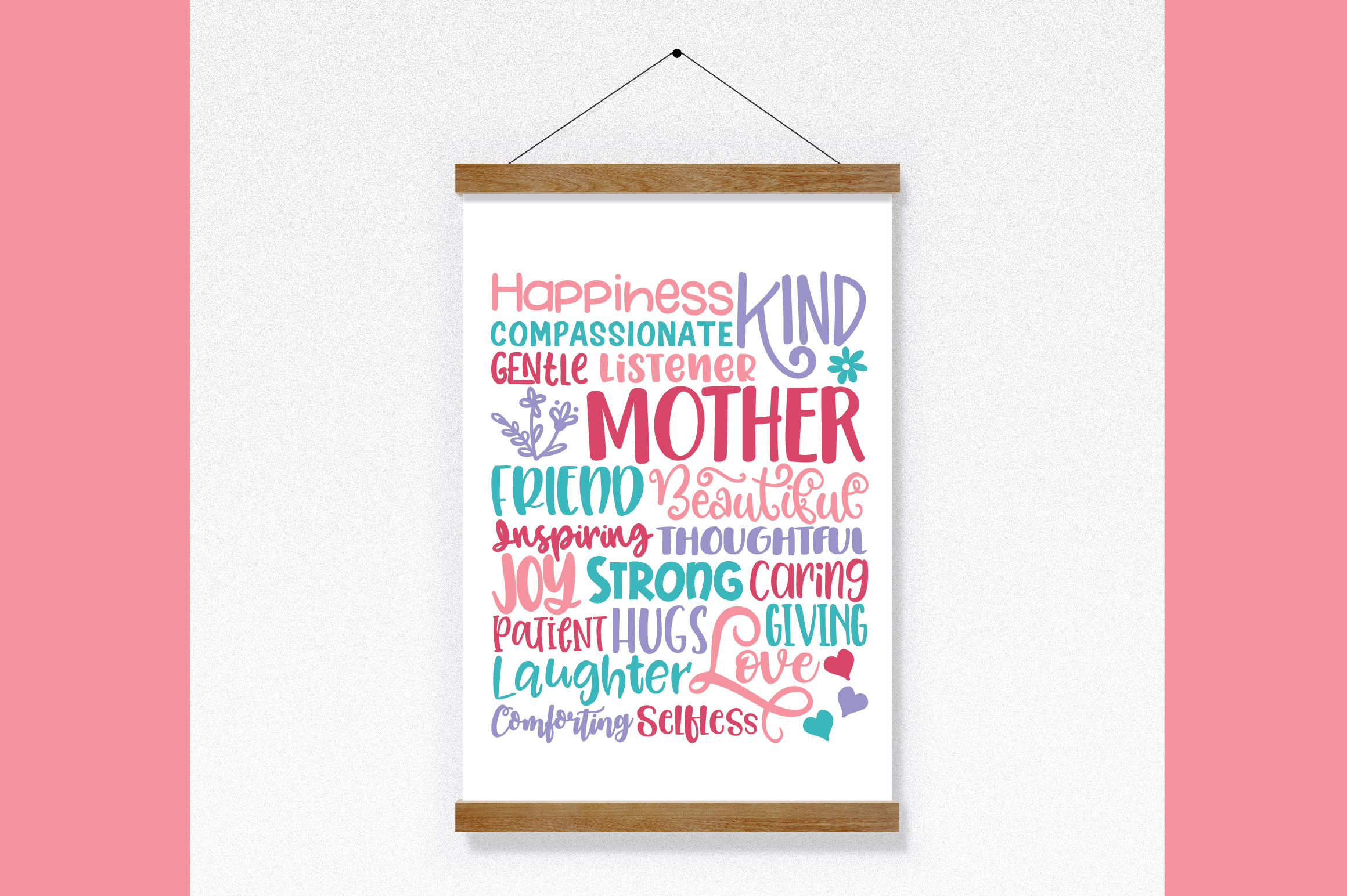 Mothers Day Subway Art SVG Cut File