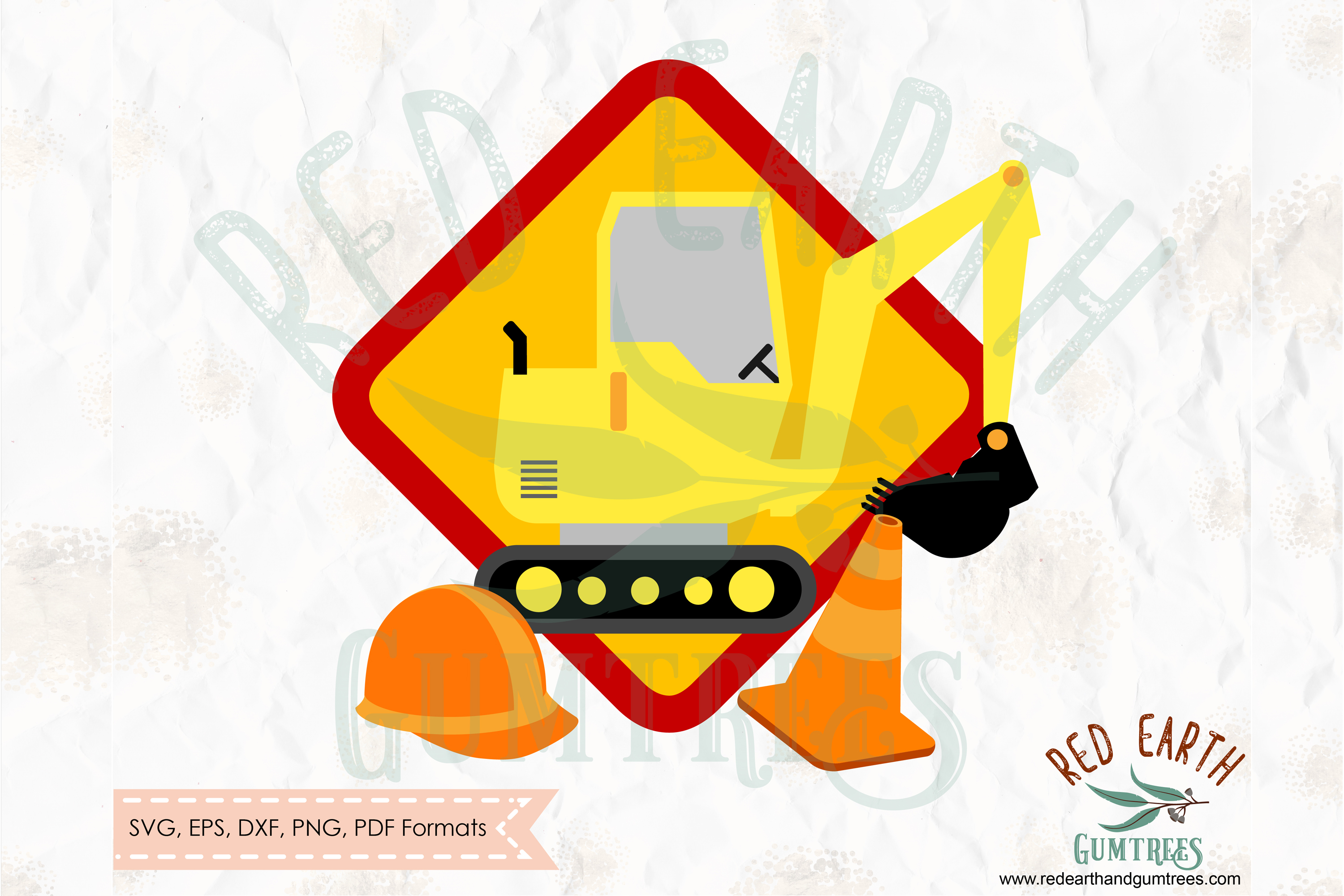 Construction theme digger truck in SVG,DXF,PNG,EPS,PDF (232599) | Cut ...