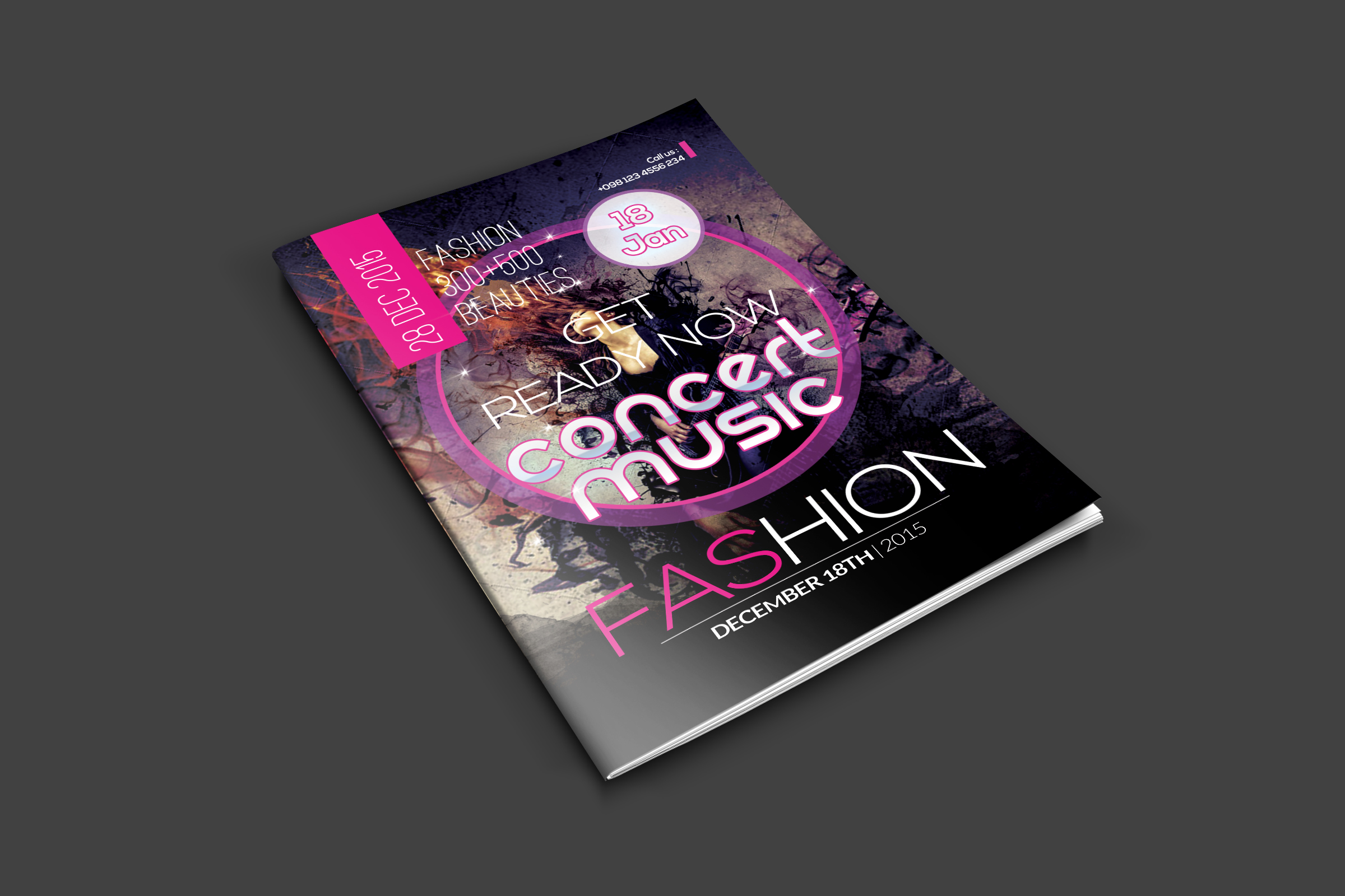 Musical Band Magazine Cover (72177) | Magazines | Design Bundles