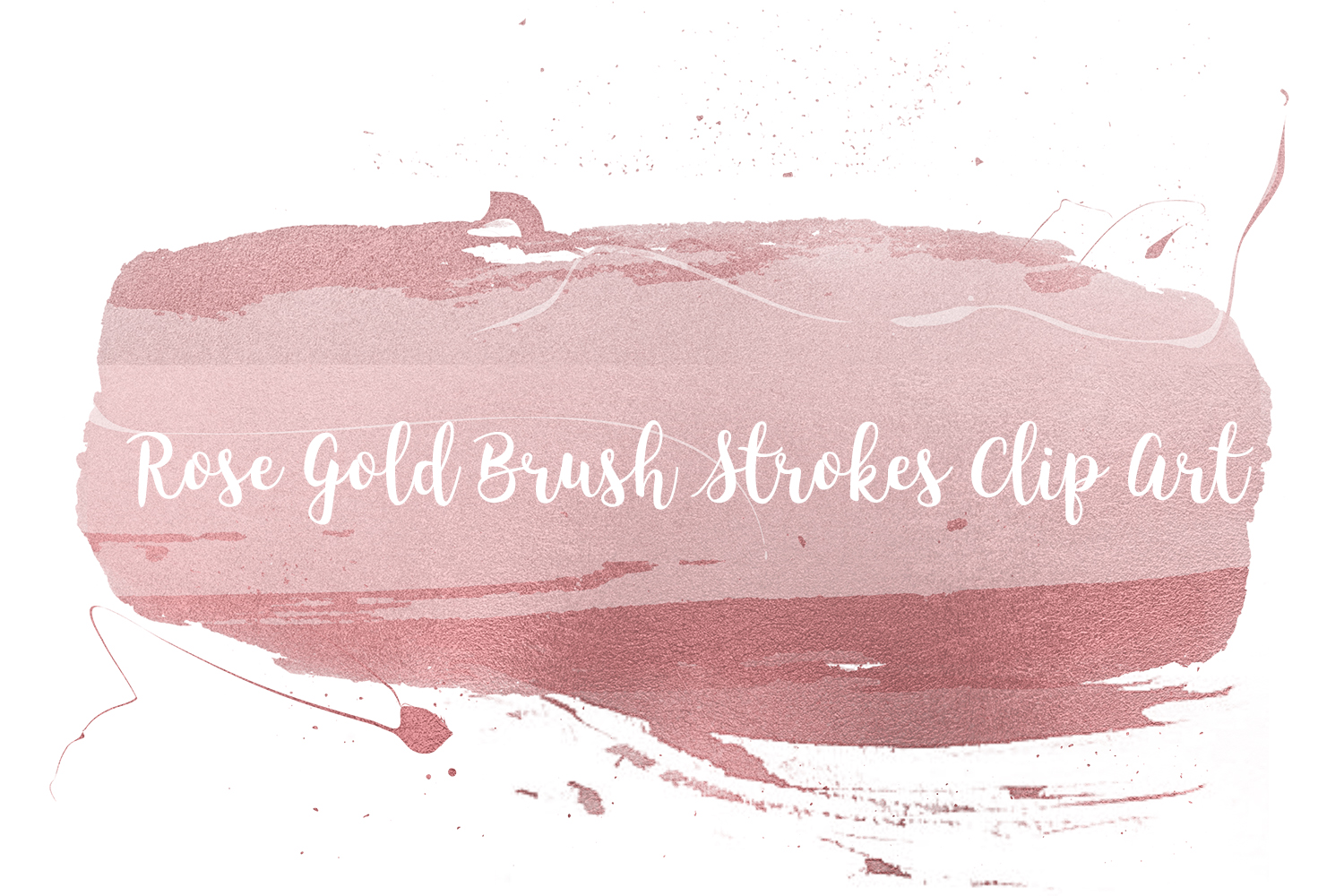 Rose Gold Brush Strokes, Clip Art, Transparent PNG (326817 ...