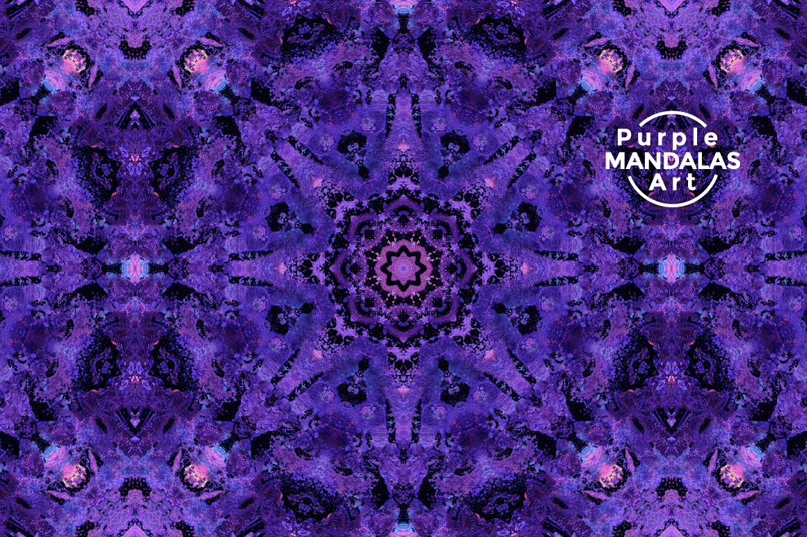 Purple MANDALAS Art