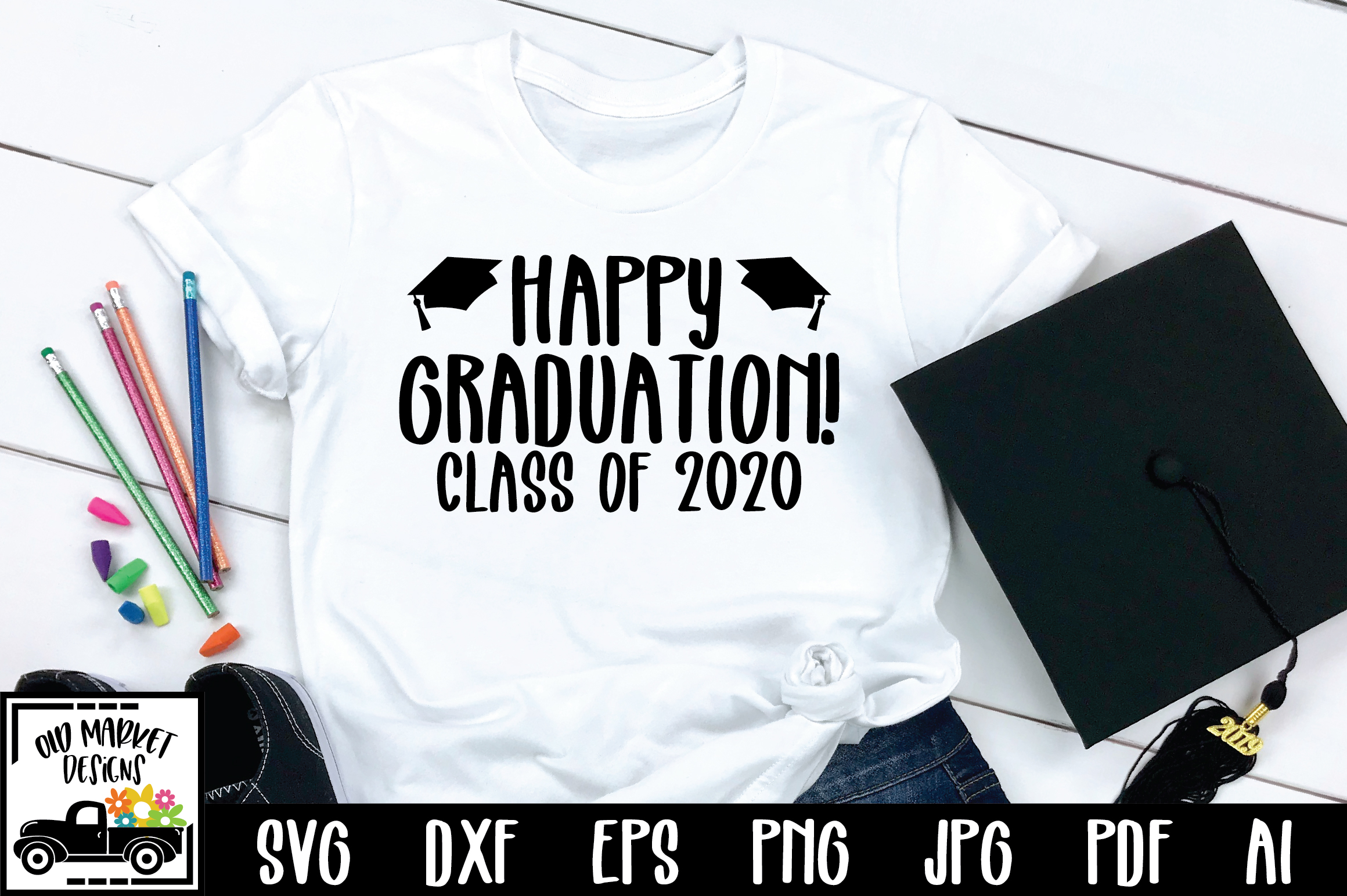 Happy Graduation 2020 SVG Cut File - SVG DXF EPS PNG JPG AI (258118 ...