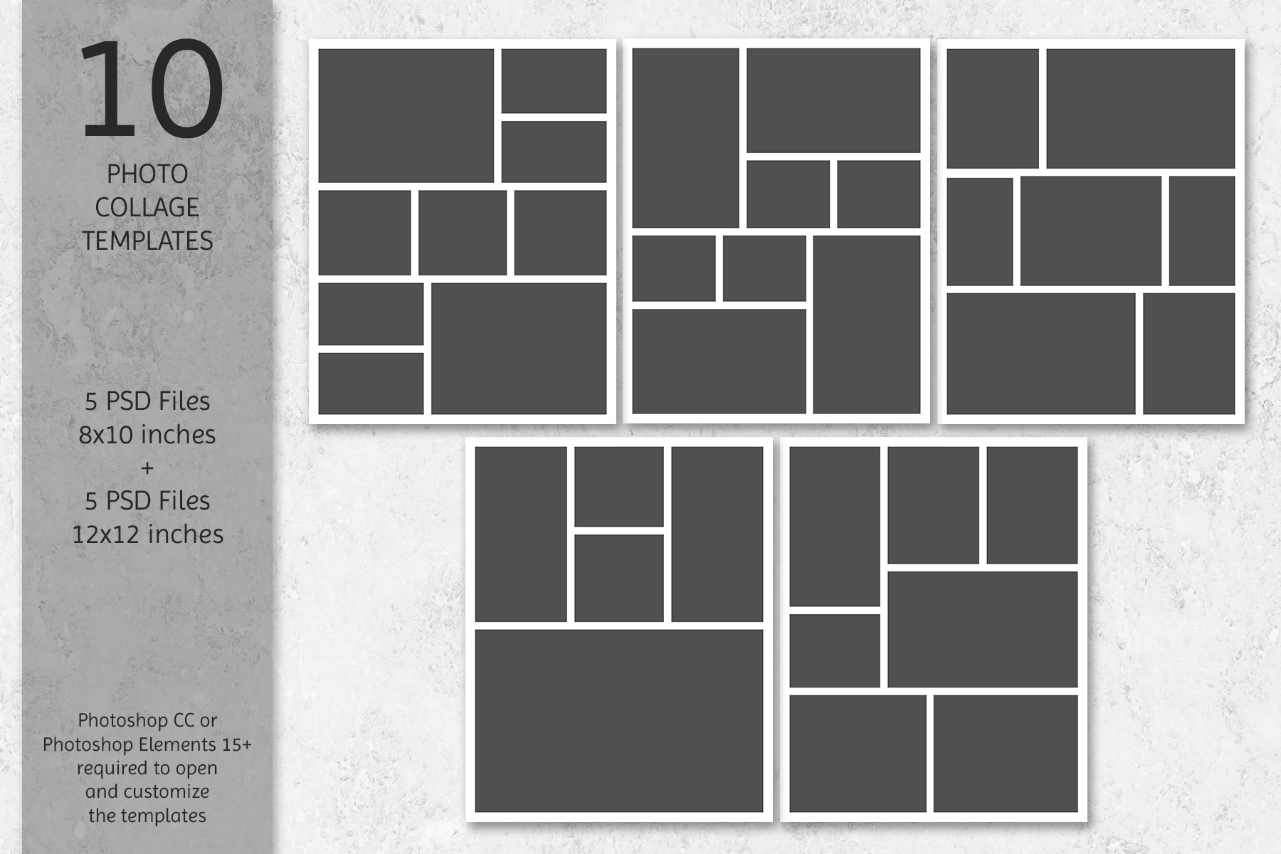 50 Picture Collage Template