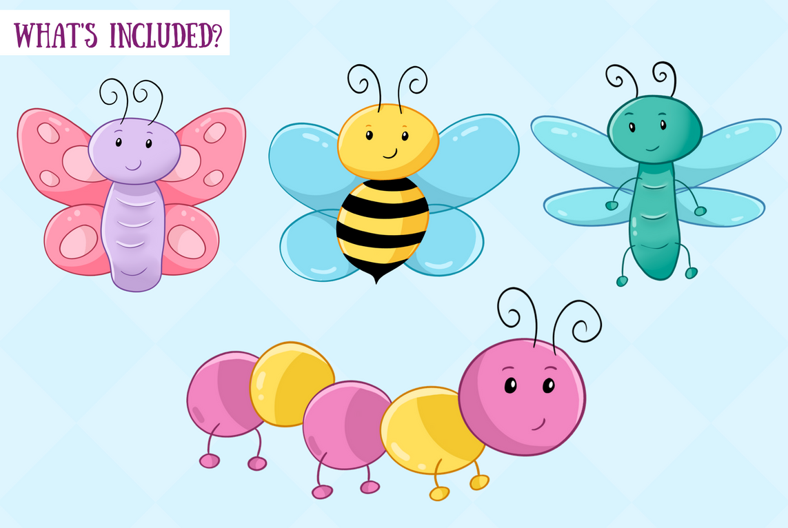 Bugs and Creepy Crawlers Clip Art Collection
